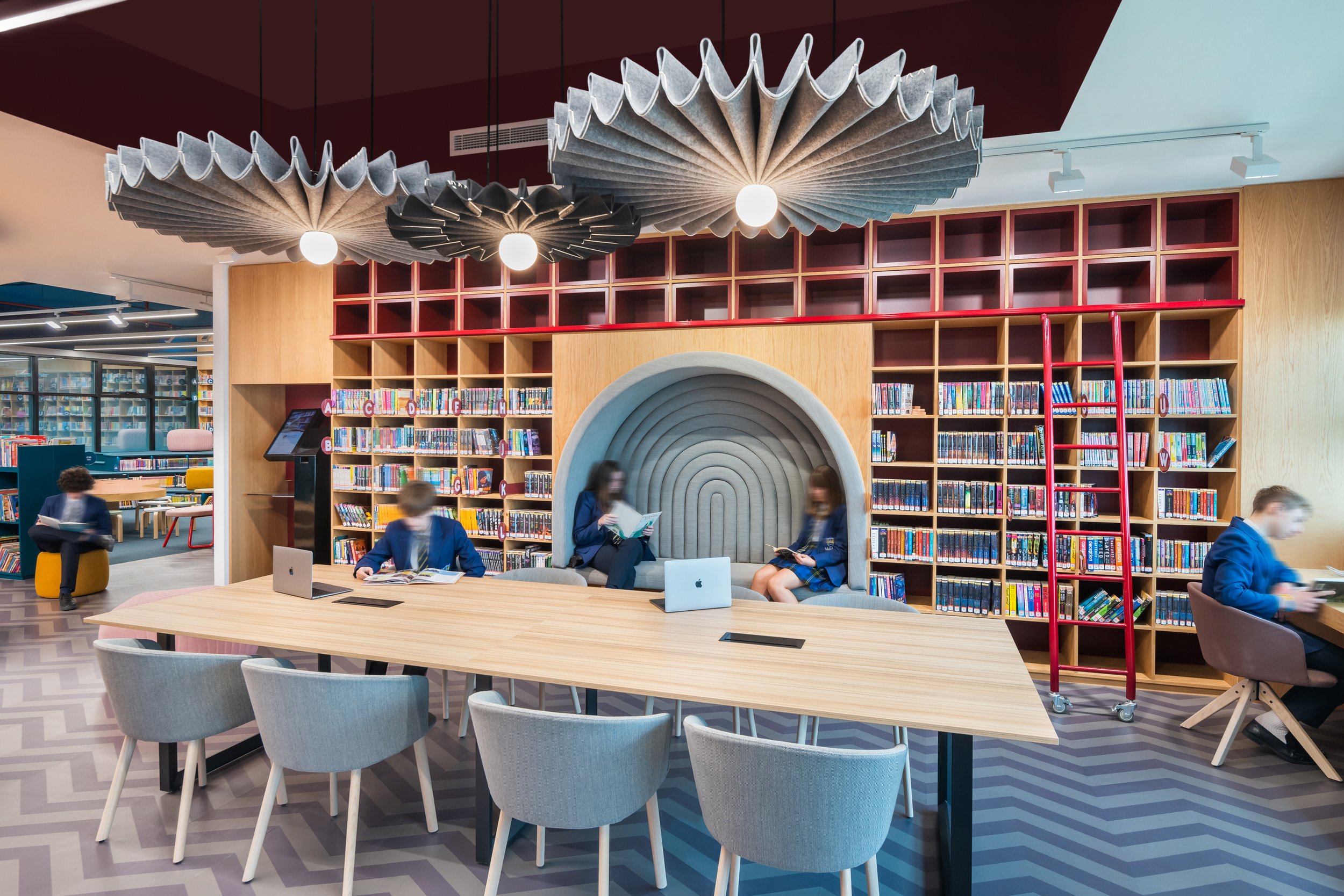Primary and Secondary Library, Regent International, Dubai, UAE — Lulie Fisher Design Studio