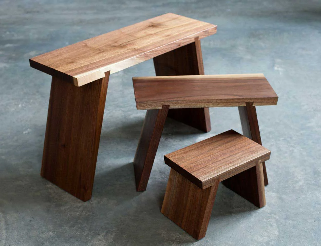 Nesting Stools — wickham solid wood studio