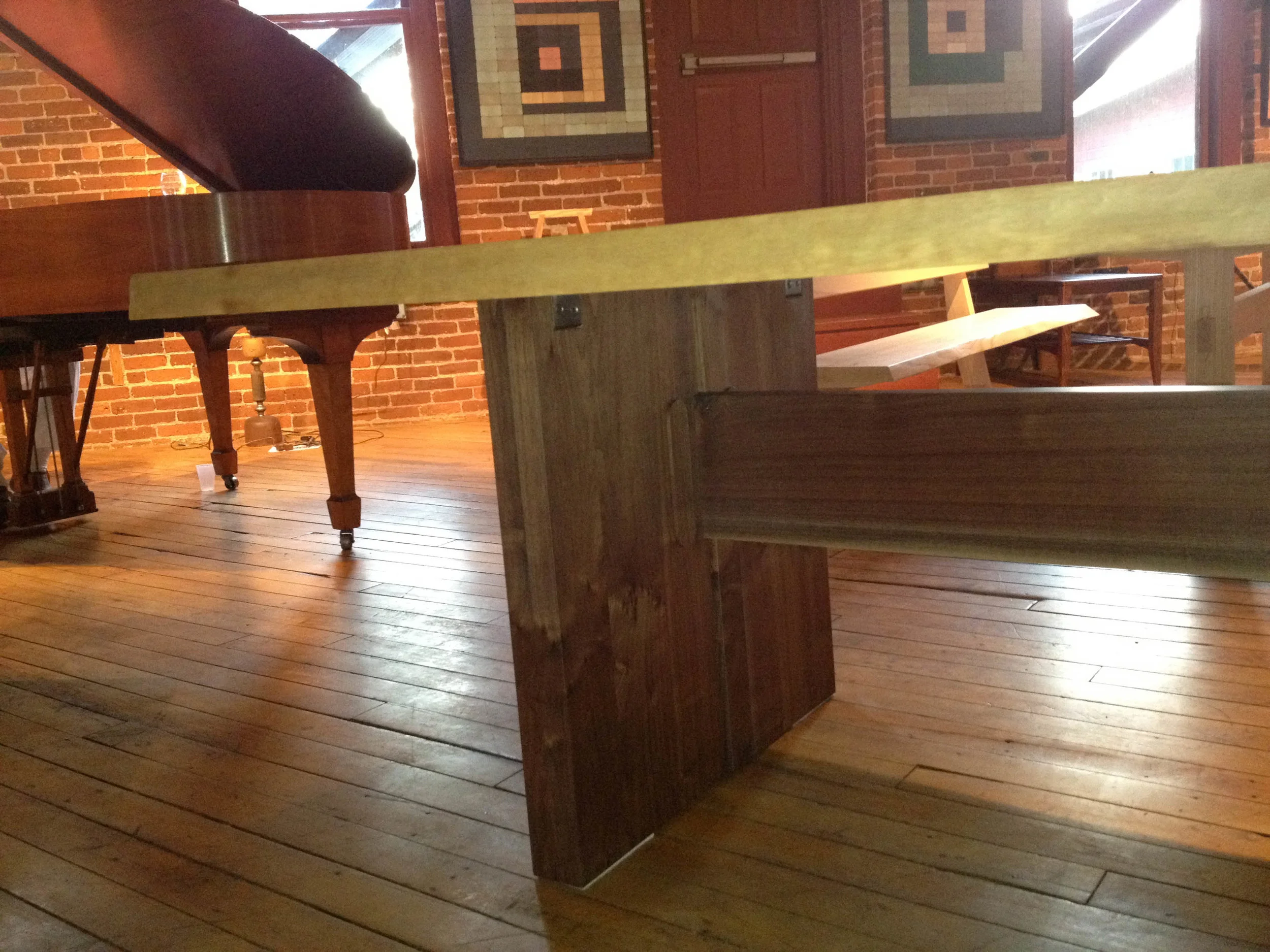 Thick Trestle Table — wickham solid wood studio