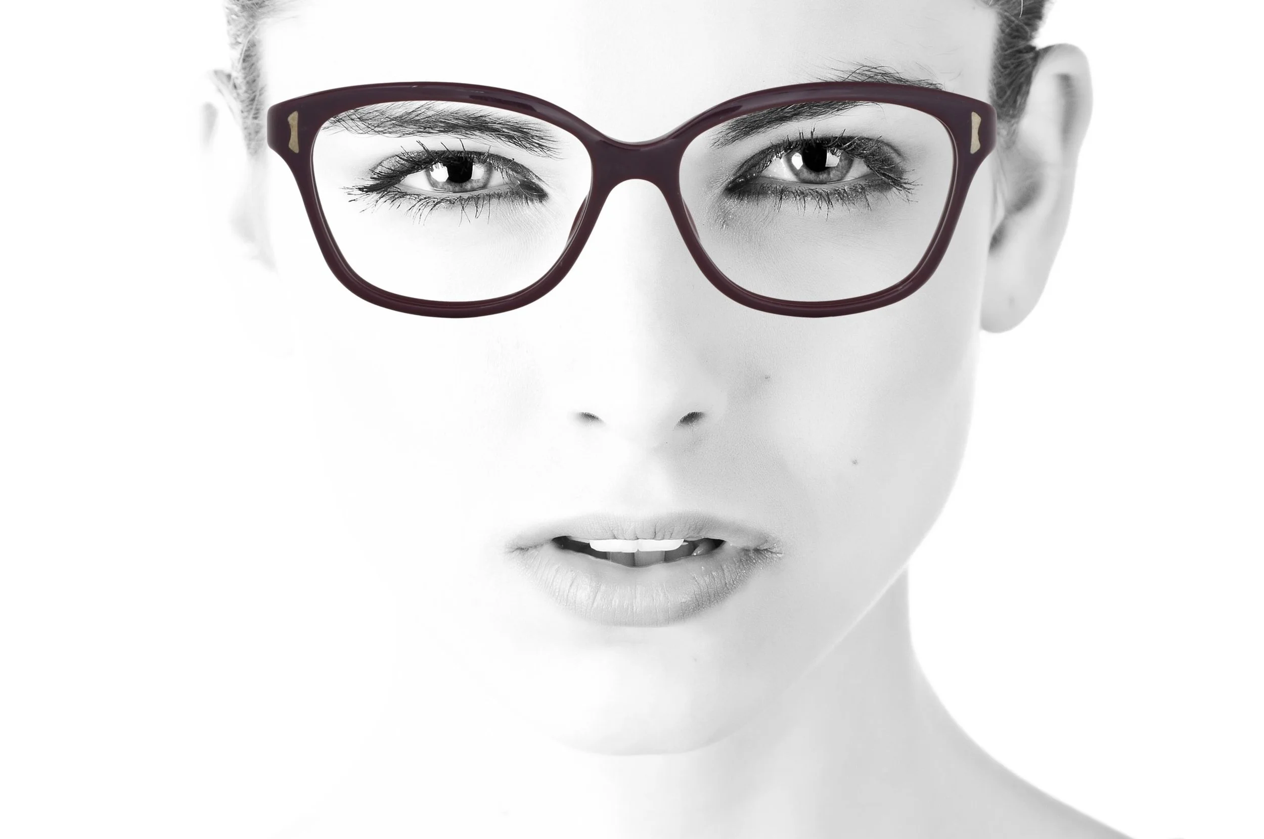Deadstock Giorgio Armani, GA818 purple cateye glasses — Peep Eyewear