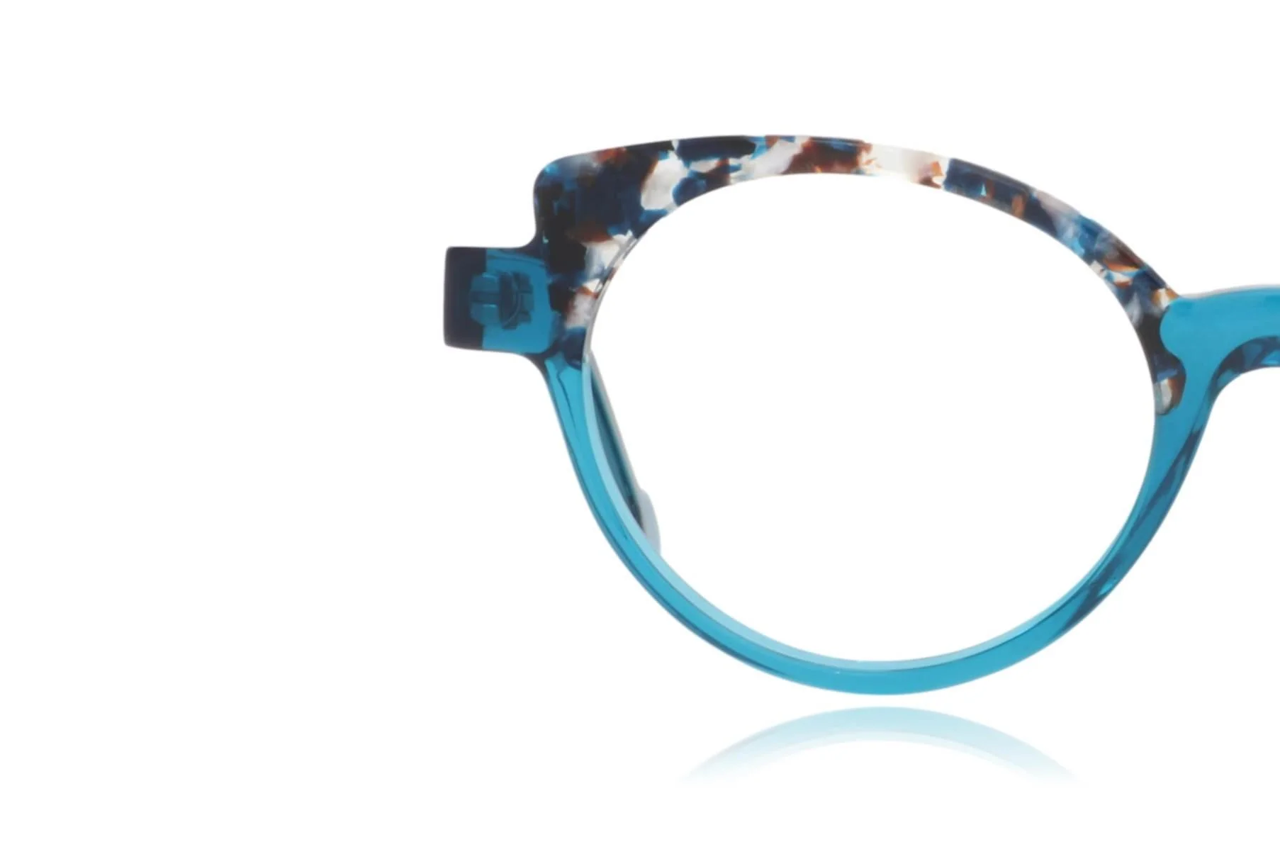 Azalea, model 244 RES/REI. Made in Italy, round shaping, Blue — Peep ...