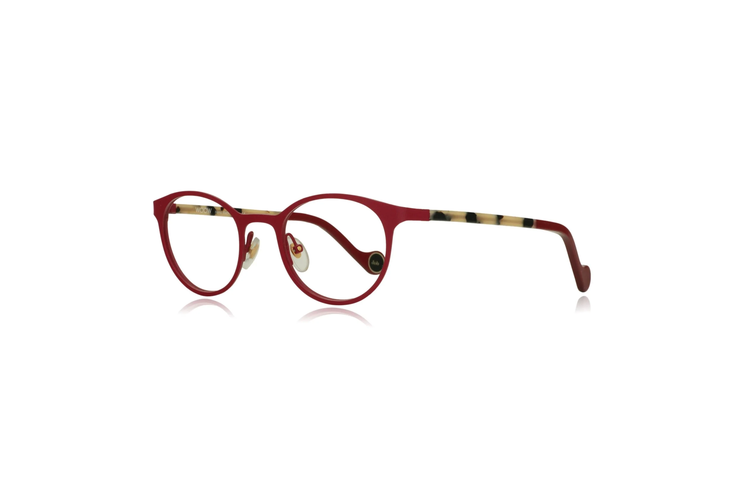 Preloved refurbished designer red Woow Good Job glasses — Peep Eyewear
