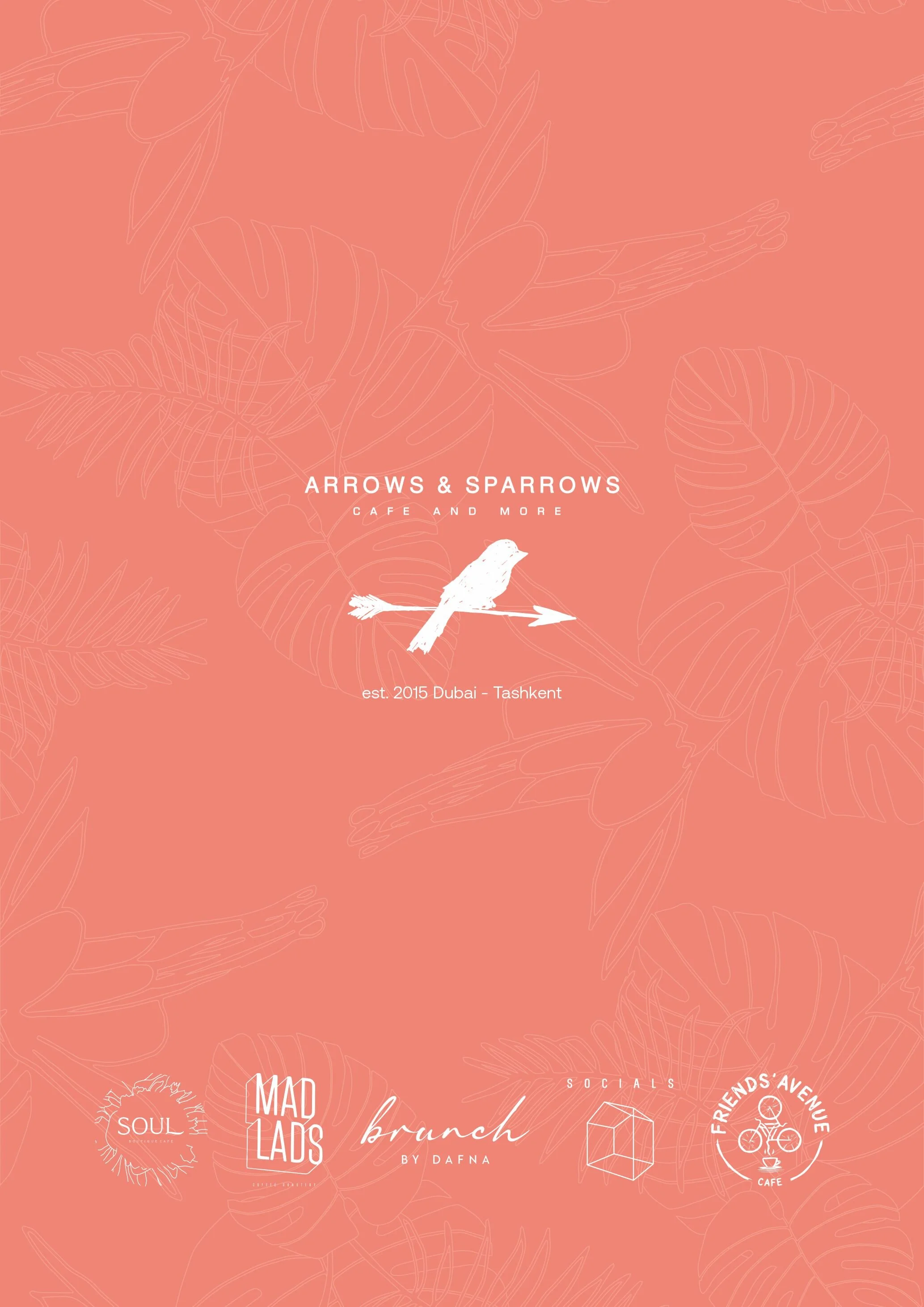 Menu — ARROWS AND SPARROWS CAFE
