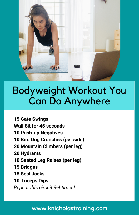 Free exercise workouts and fitness tips — Karen Nicholas Training