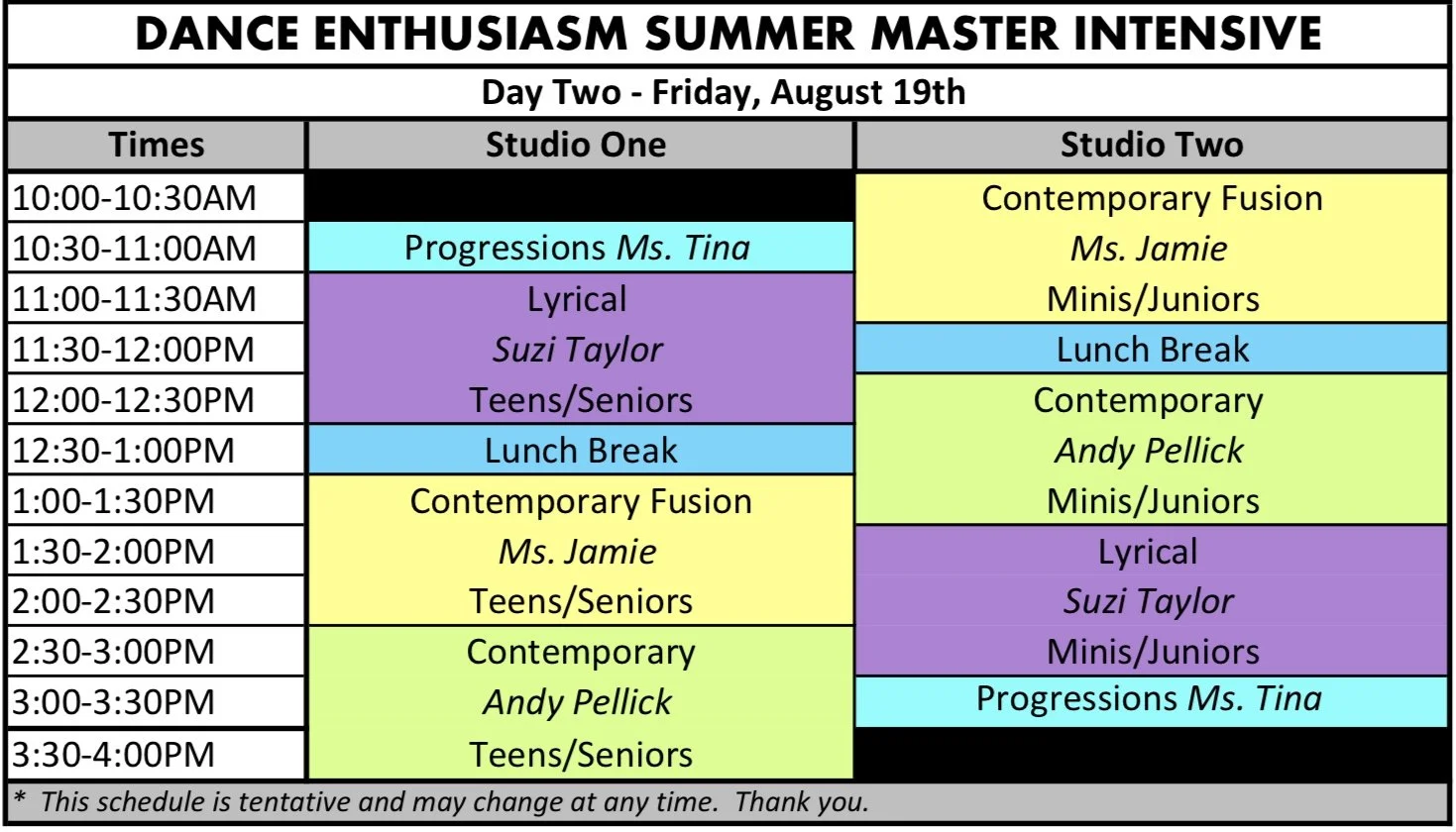 Summer — Dance Enthusiasm