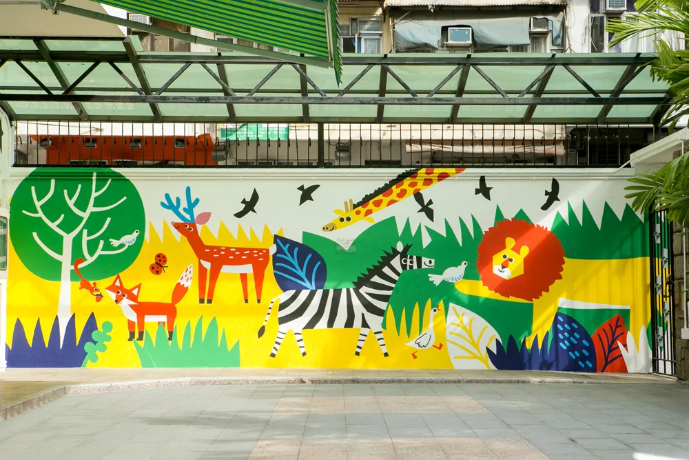 All Things Bright And Beautiful — School Mural