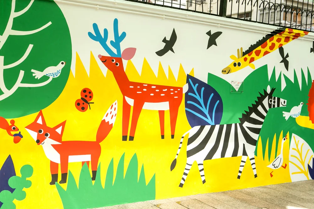 All Things Bright And Beautiful — School Mural