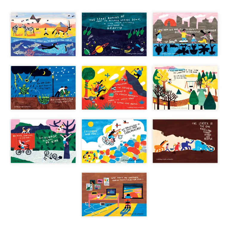 All Things Bright And Beautiful — Sad Postcard 難過明信片