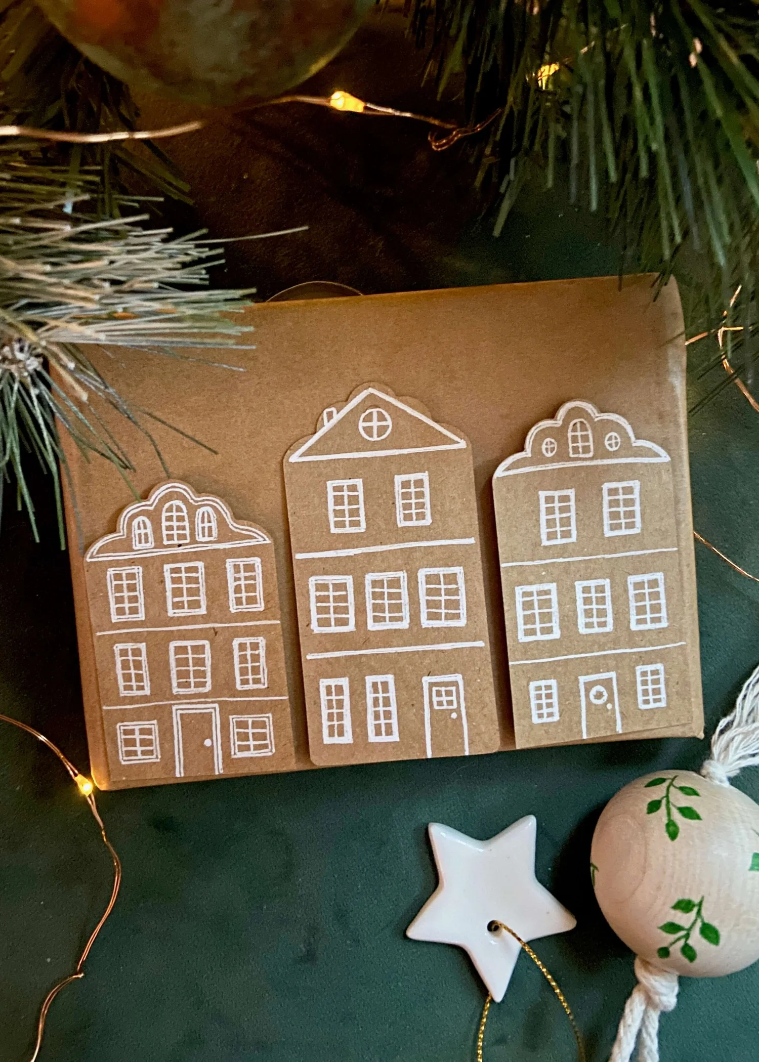 Nordic House Wrapping Paper — ISOSCELLA