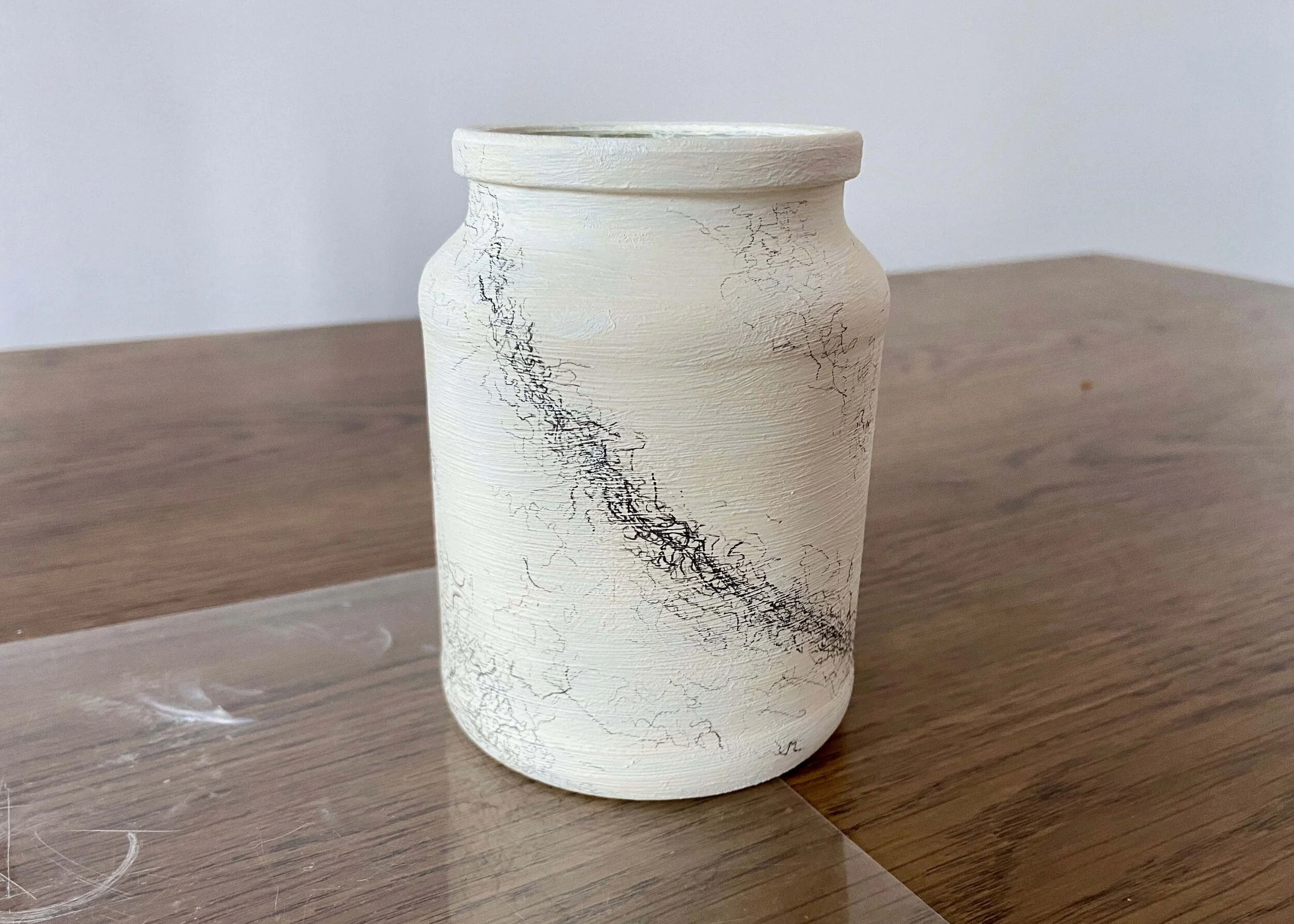 DIY Faux Raku Upcycled Jar — ISOSCELLA