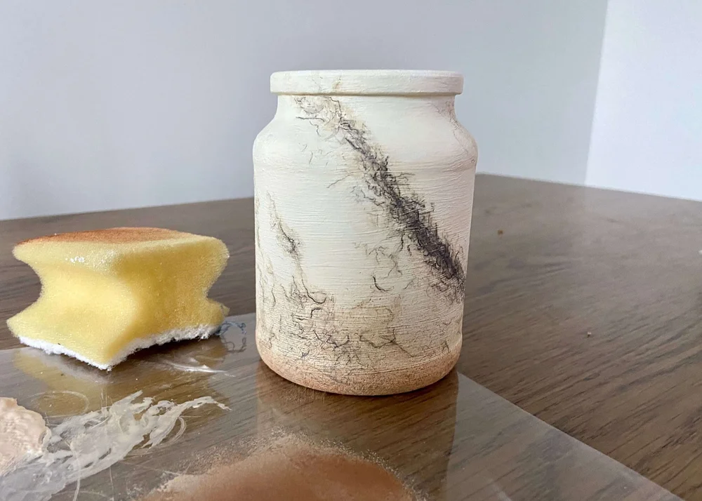 DIY Faux Raku Upcycled Jar — ISOSCELLA
