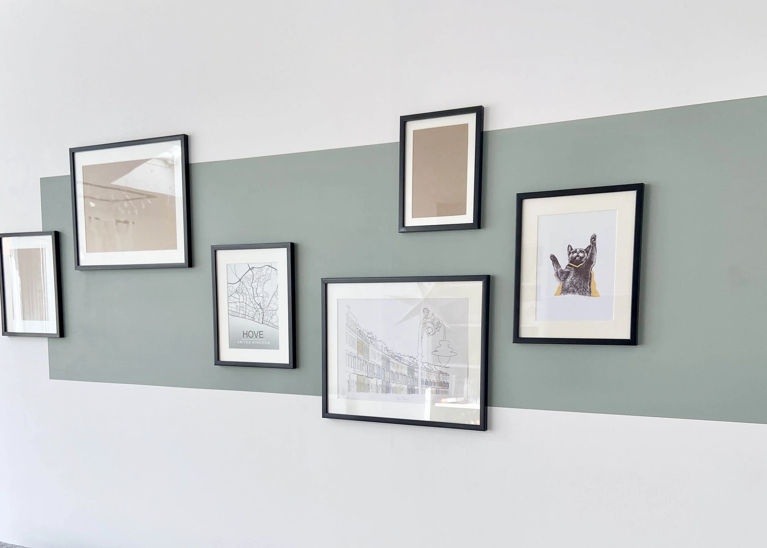 DIY Colour Block Gallery Wall — ISOSCELLA