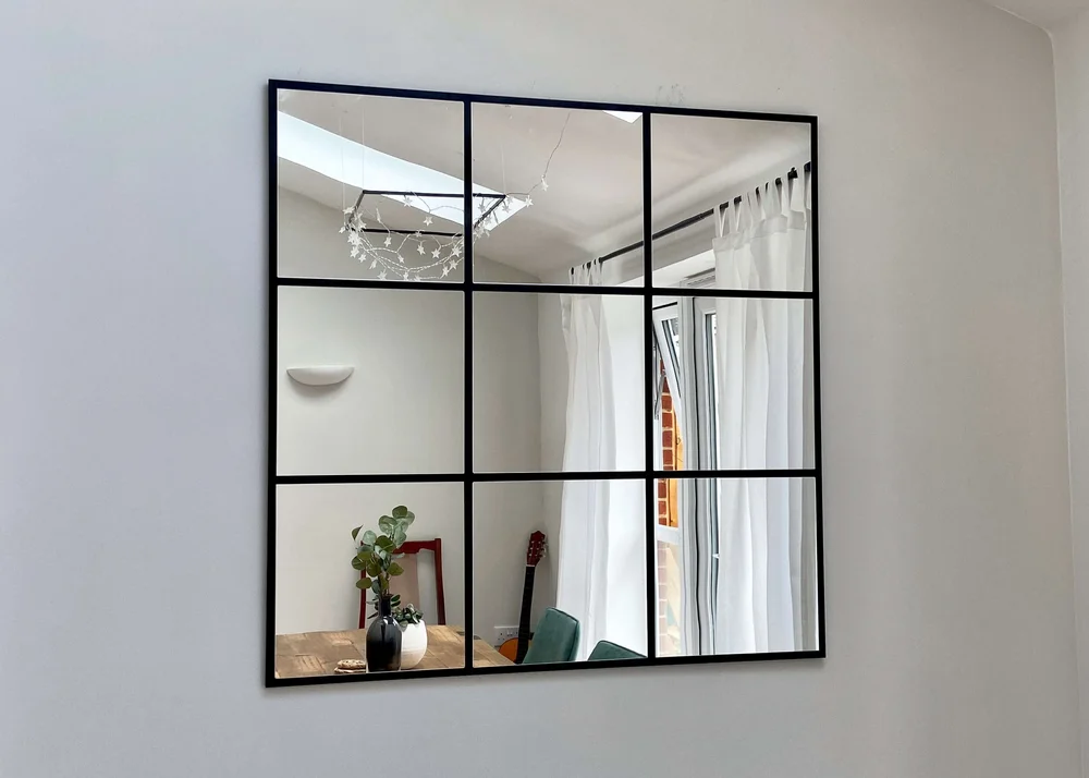 DIY Industrial Window Mirror — ISOSCELLA