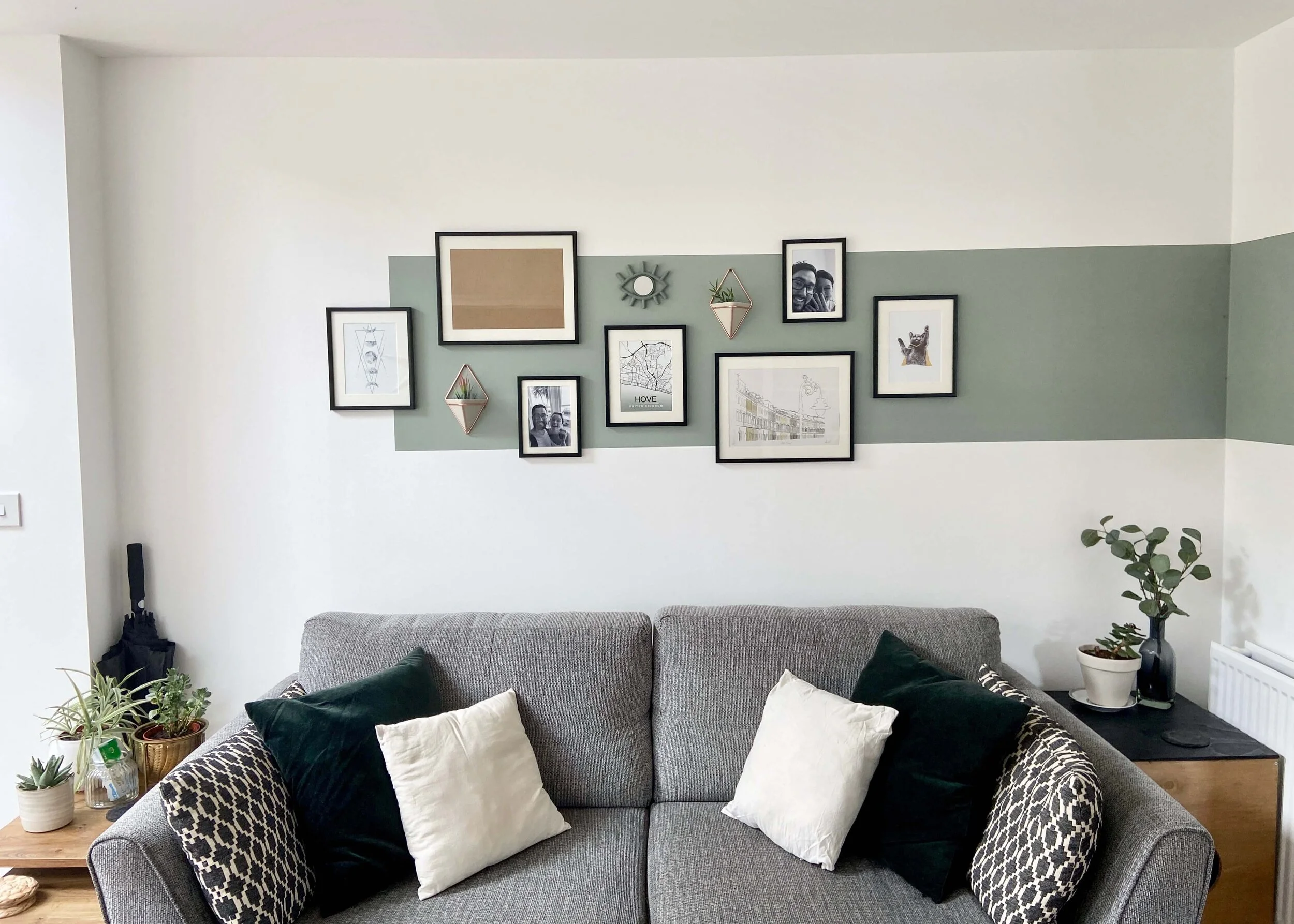 DIY Colour Block Gallery Wall — ISOSCELLA