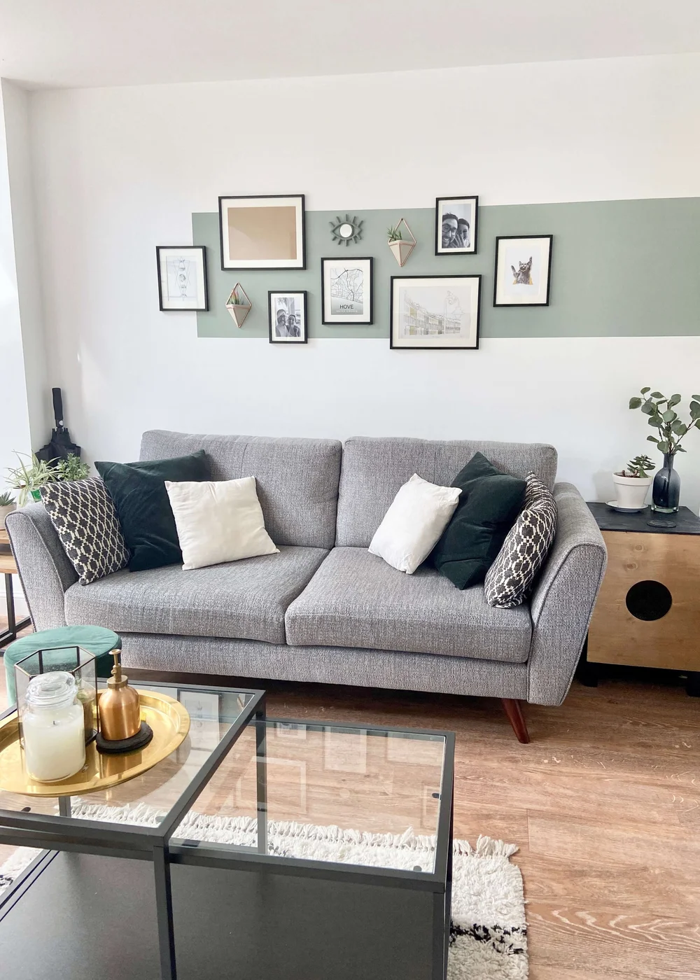 DIY Colour Block Gallery Wall — ISOSCELLA