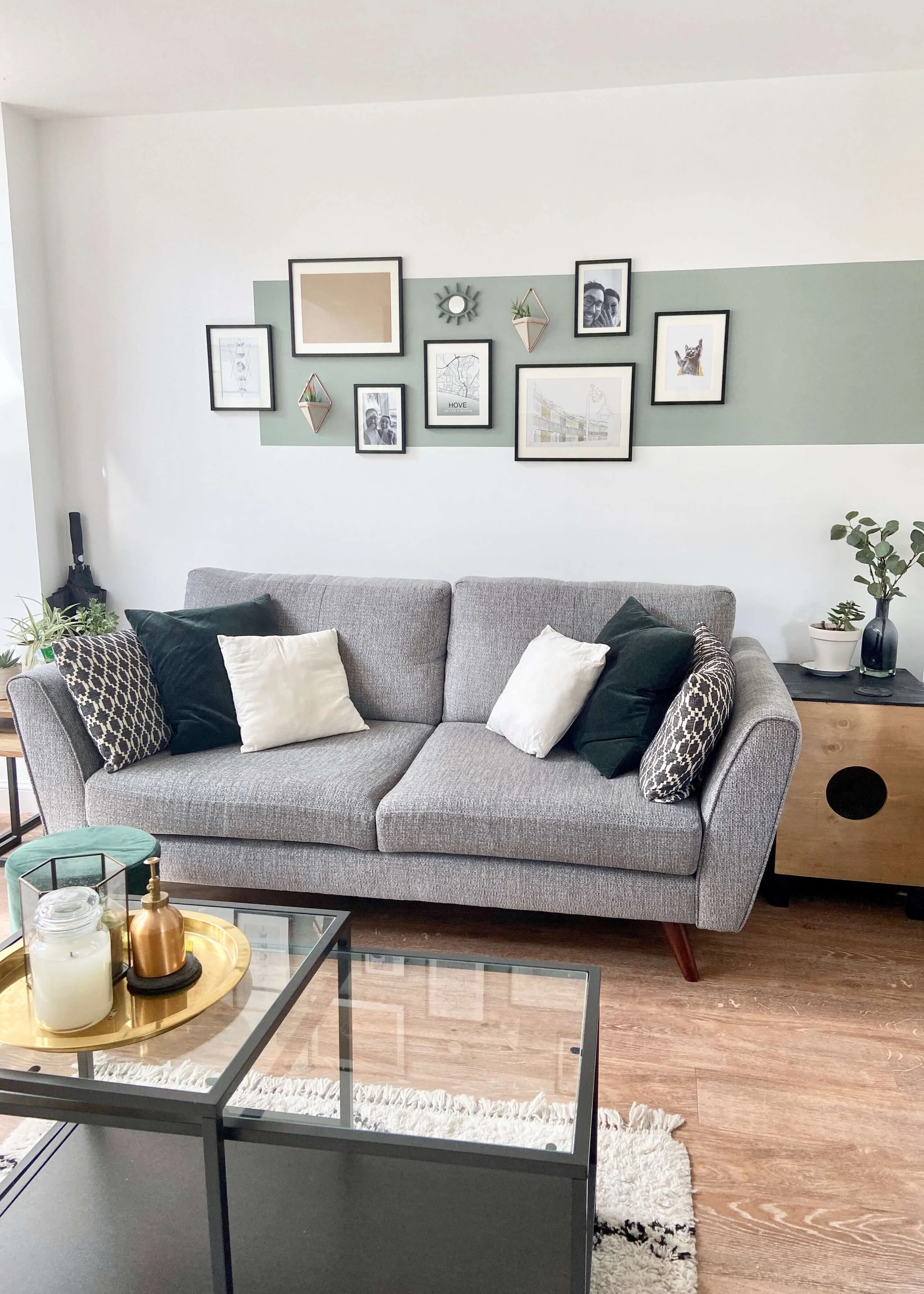 DIY Colour Block Gallery Wall — ISOSCELLA