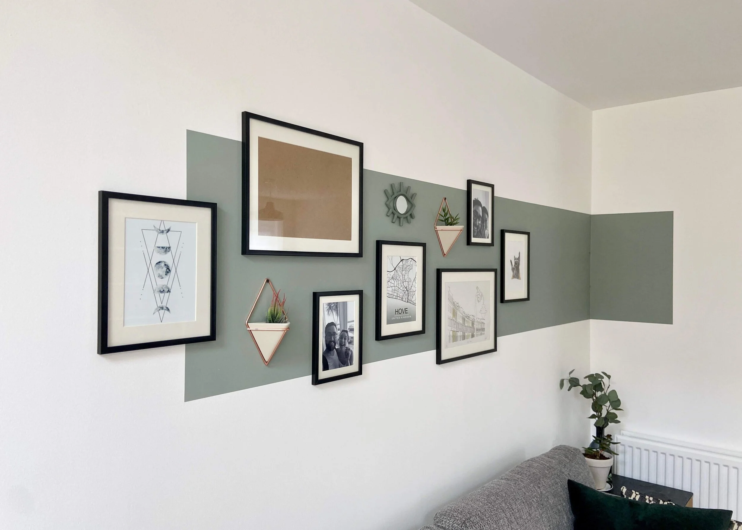 DIY Colour Block Gallery Wall — ISOSCELLA