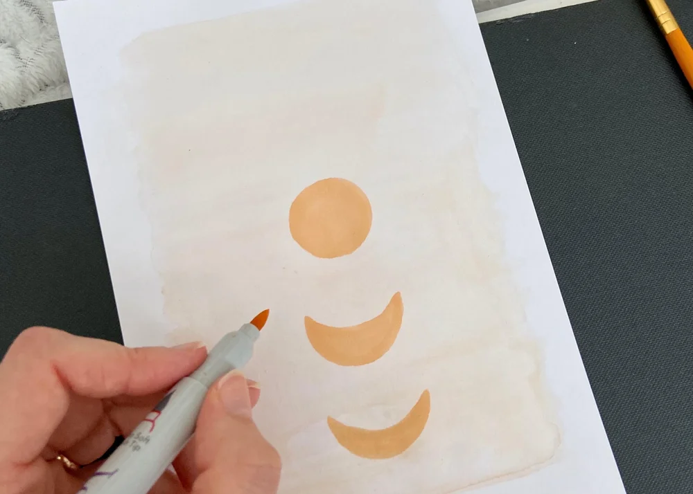 Easy Moon Phase Art — ISOSCELLA