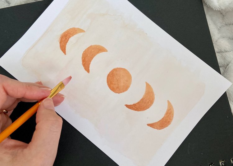 Easy Moon Phase Art — ISOSCELLA