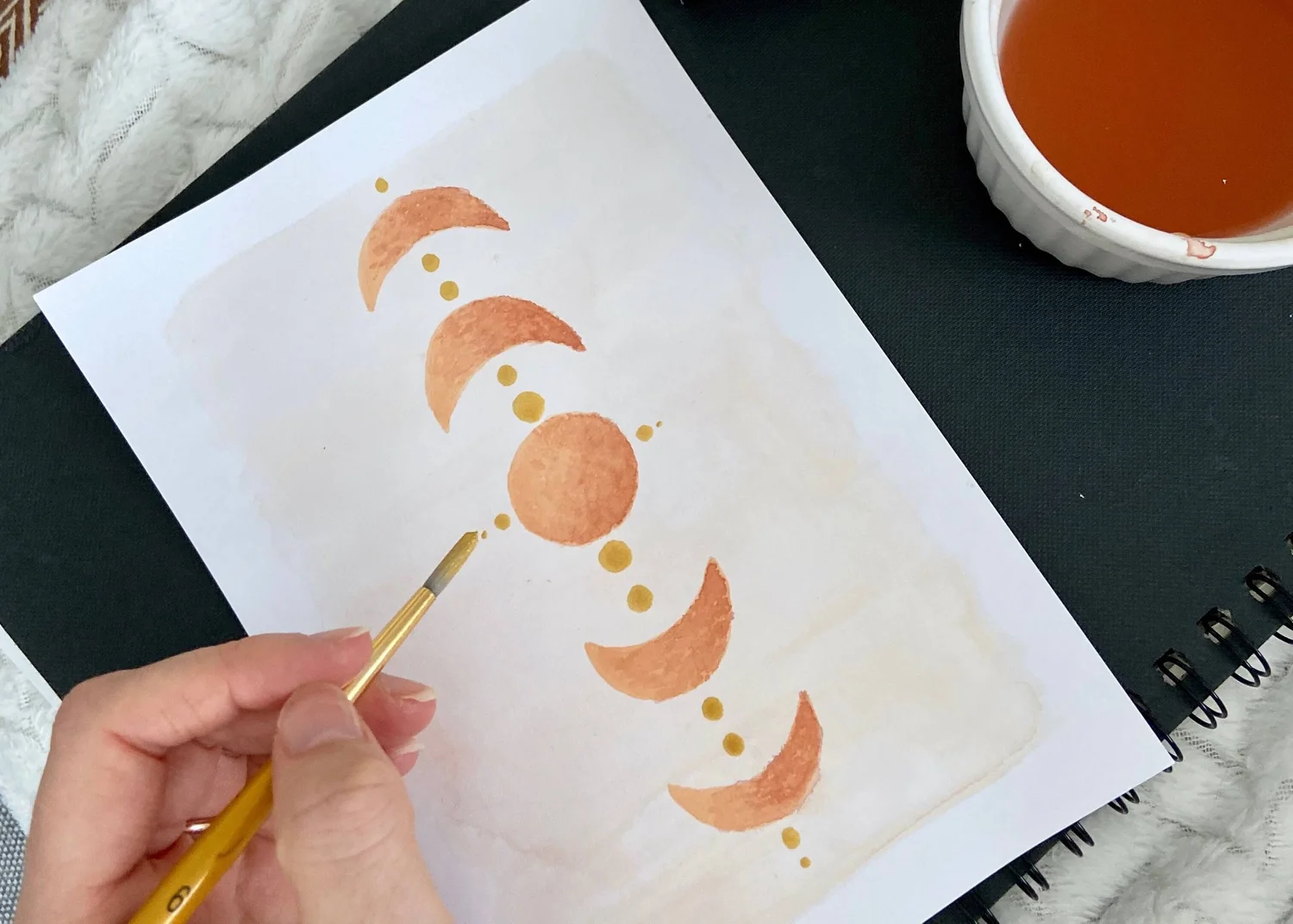 Easy Moon Phase Art — ISOSCELLA