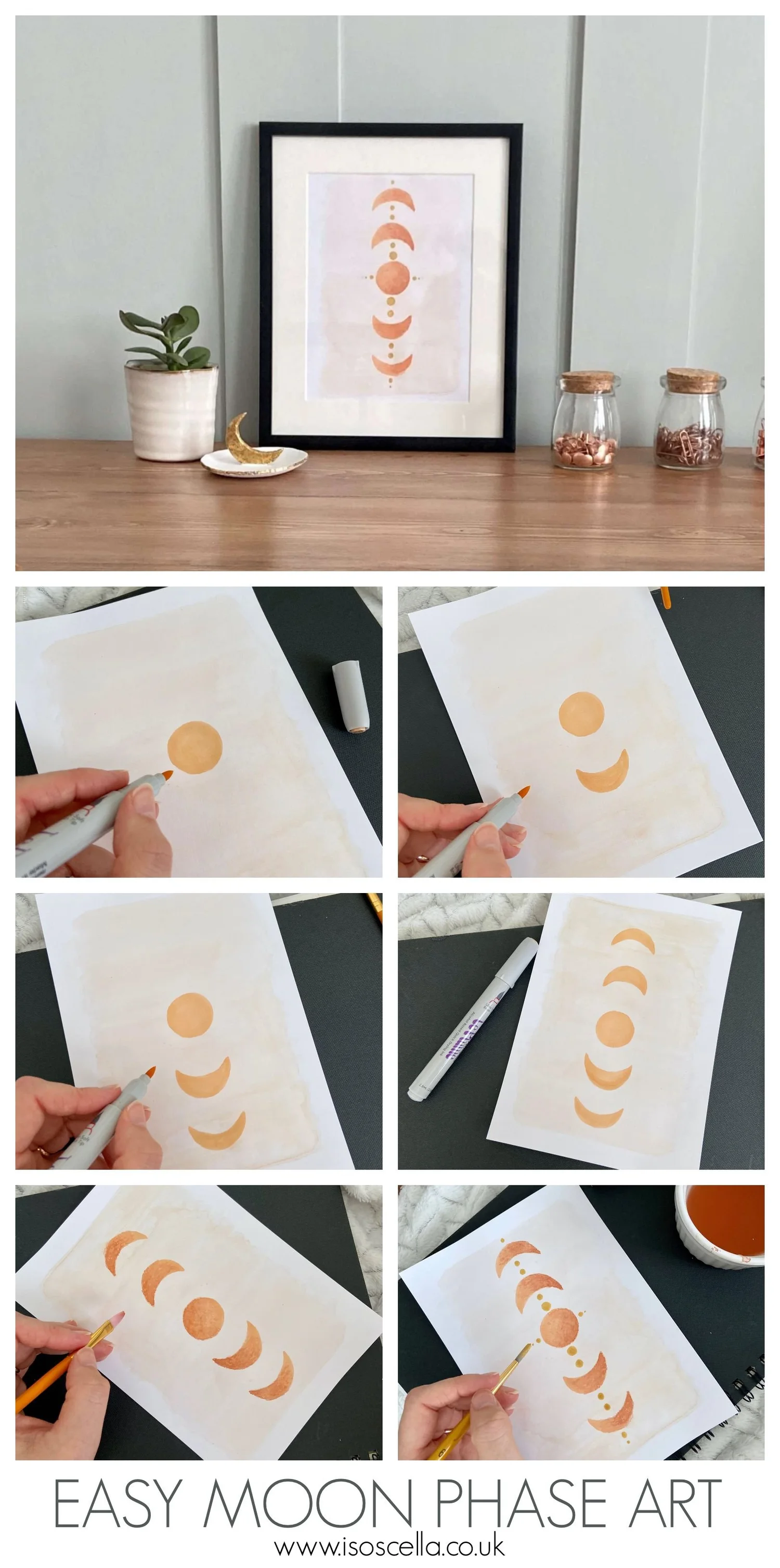 Easy Moon Phase Art — ISOSCELLA