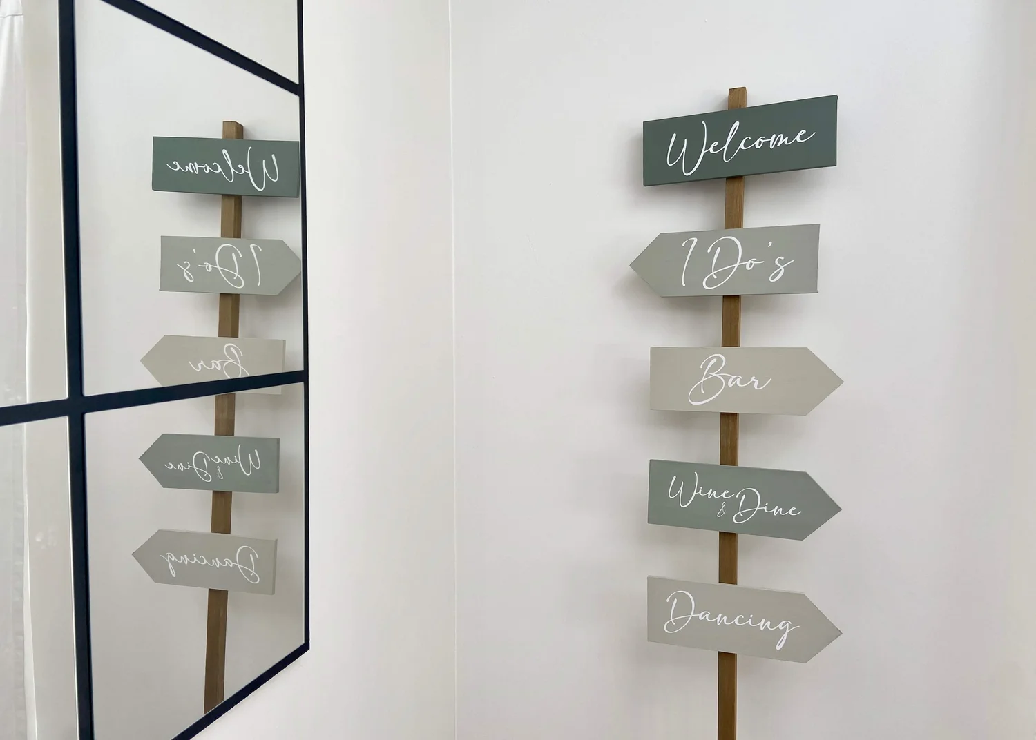Wedding Directions Sign — ISOSCELLA
