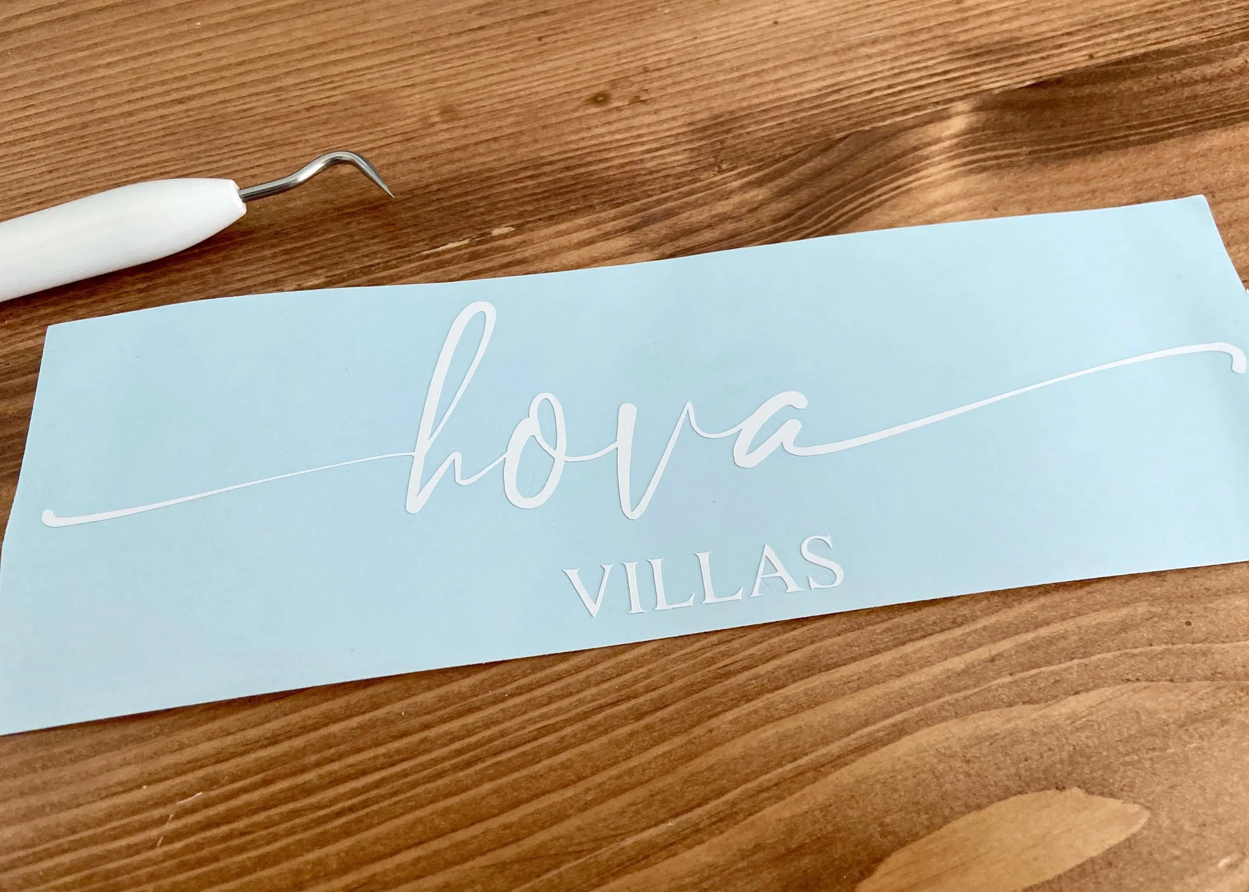 Acrylic Table Name Signs — ISOSCELLA