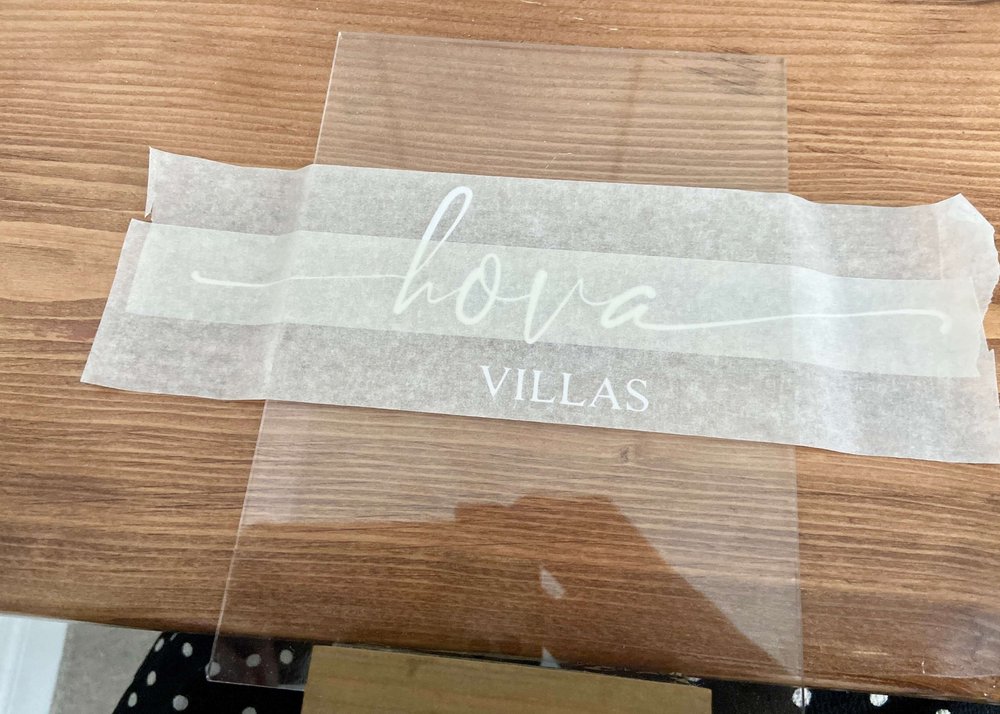 Acrylic Table Name Signs — ISOSCELLA