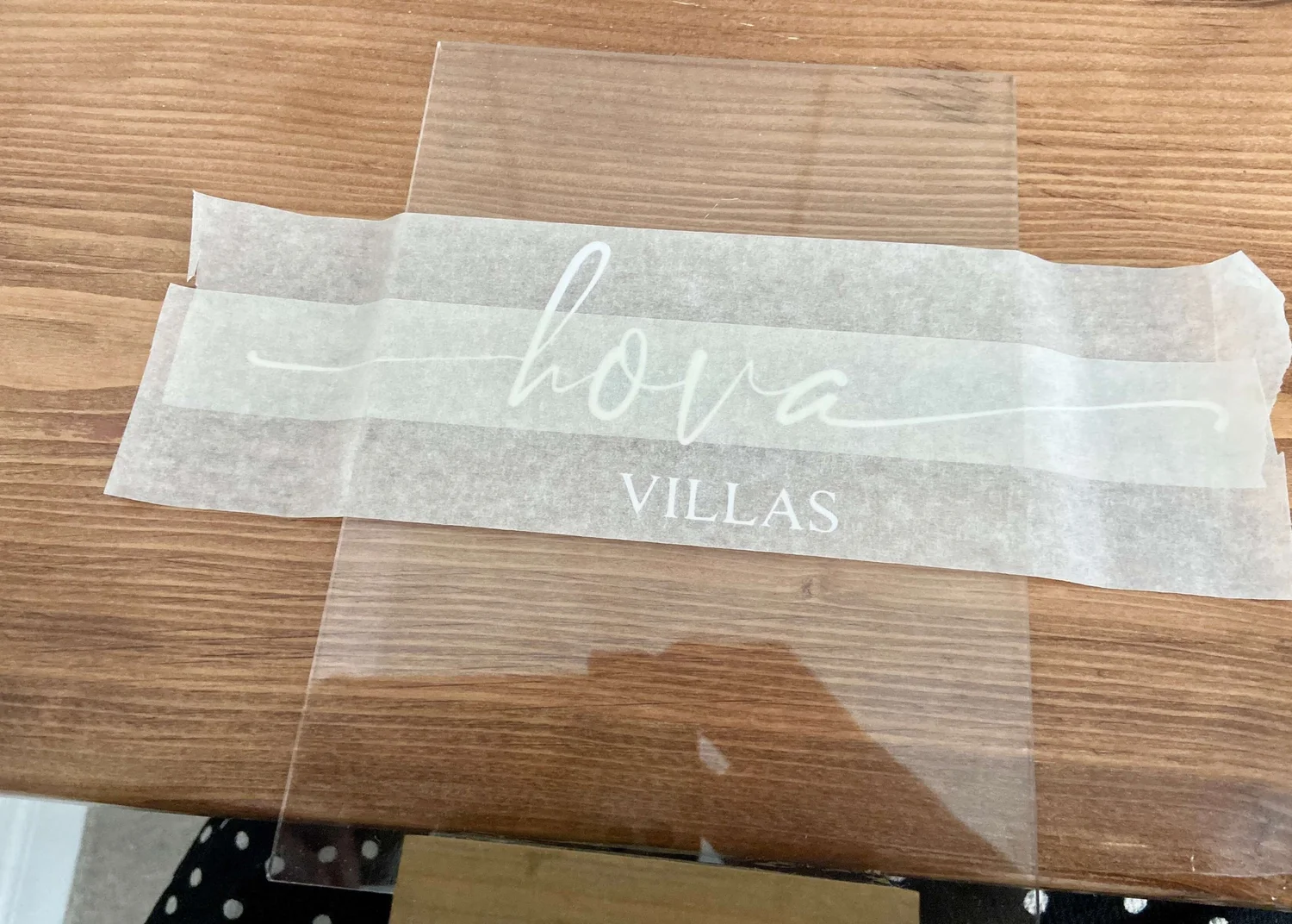 Acrylic Table Name Signs — ISOSCELLA