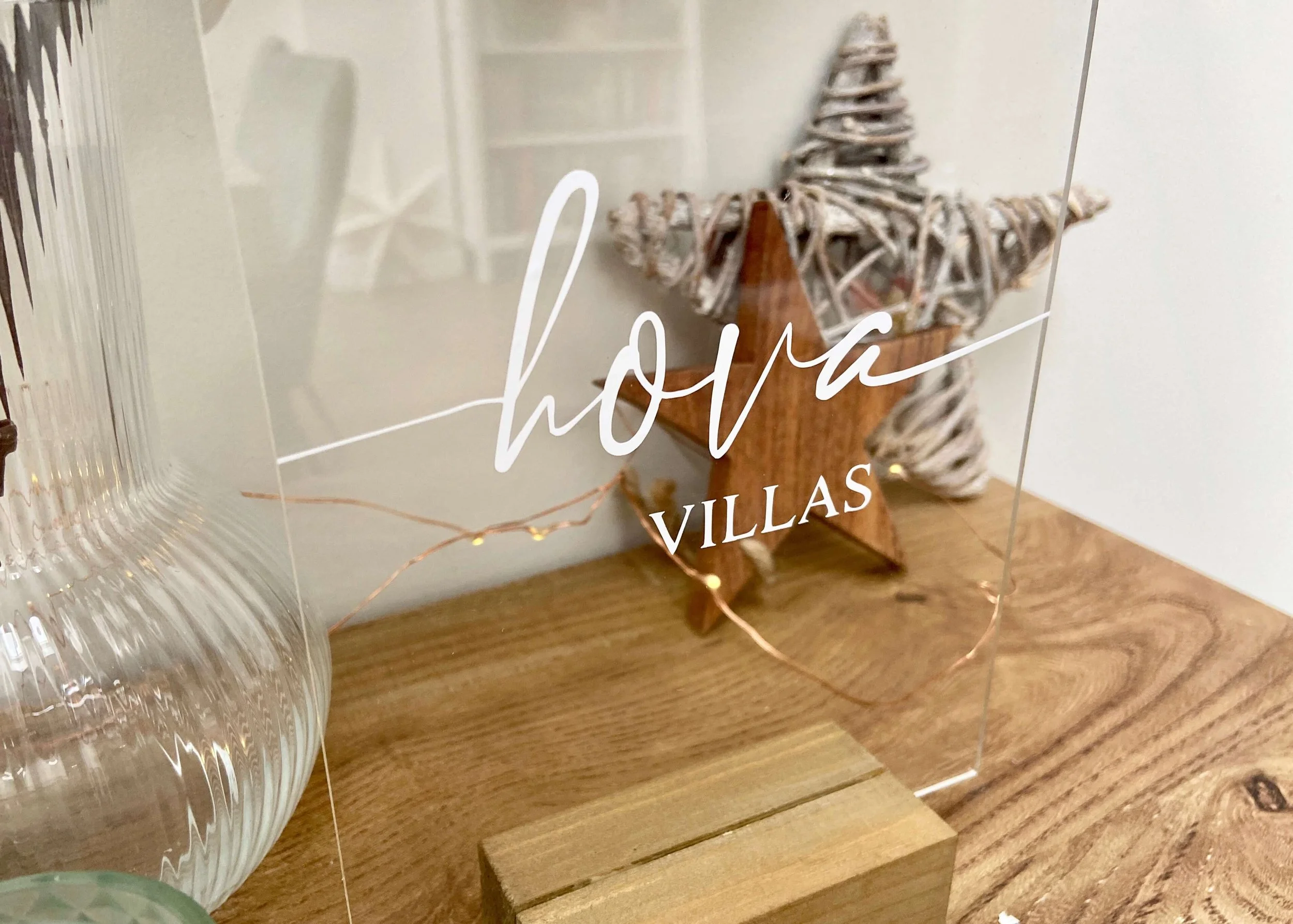 Acrylic Table Name Signs — ISOSCELLA