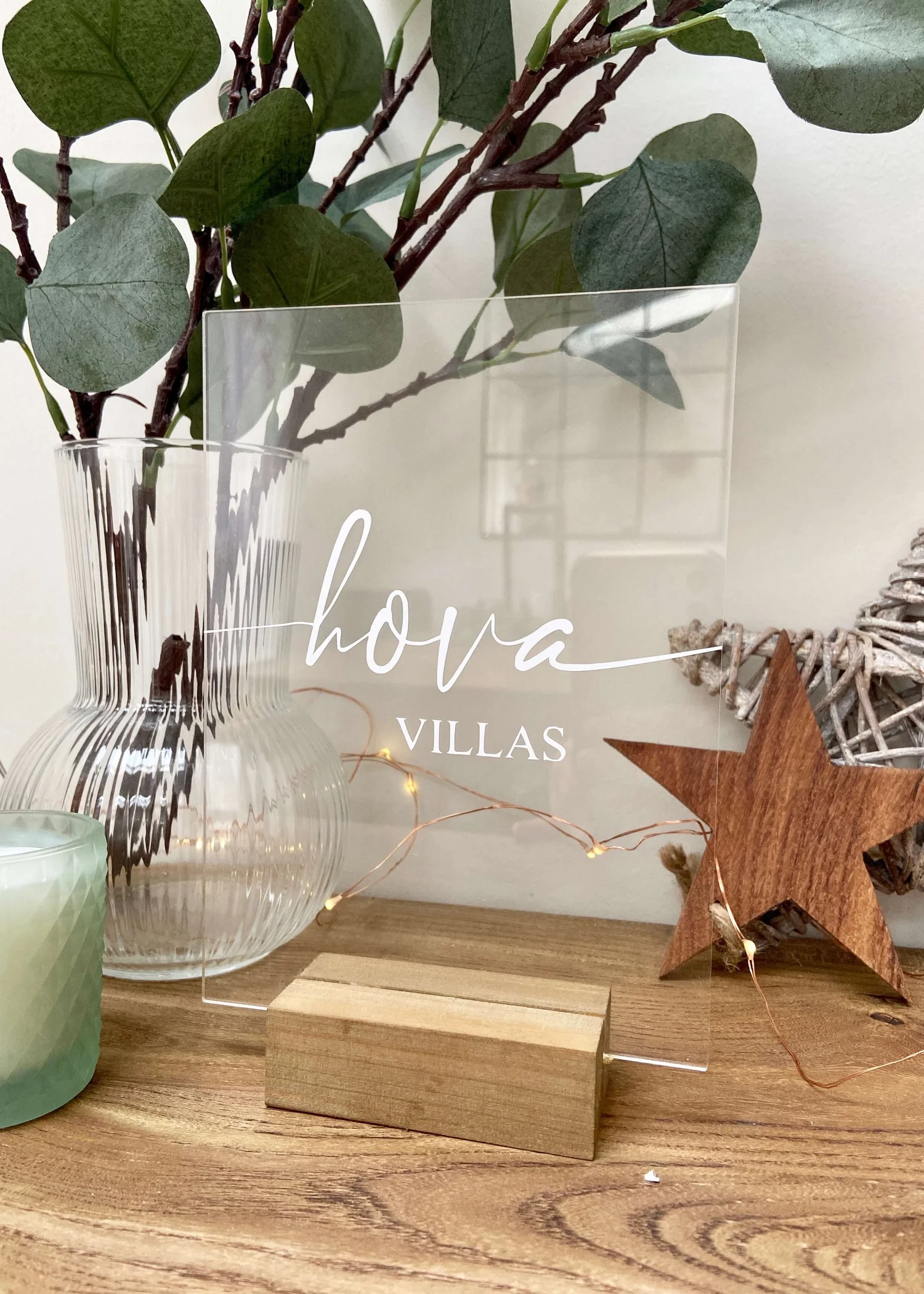 Acrylic Table Name Signs — ISOSCELLA