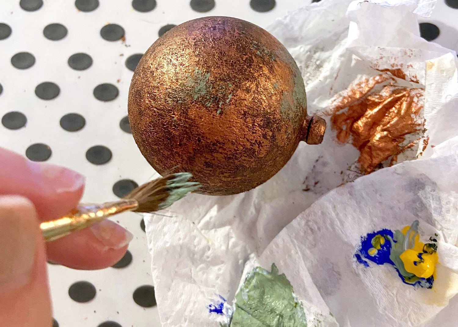 Patinated Copper Christmas Tree Ornaments — ISOSCELLA