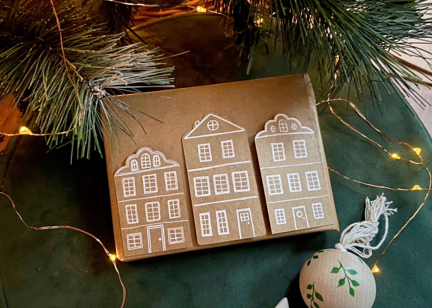 Nordic House Wrapping Paper — ISOSCELLA