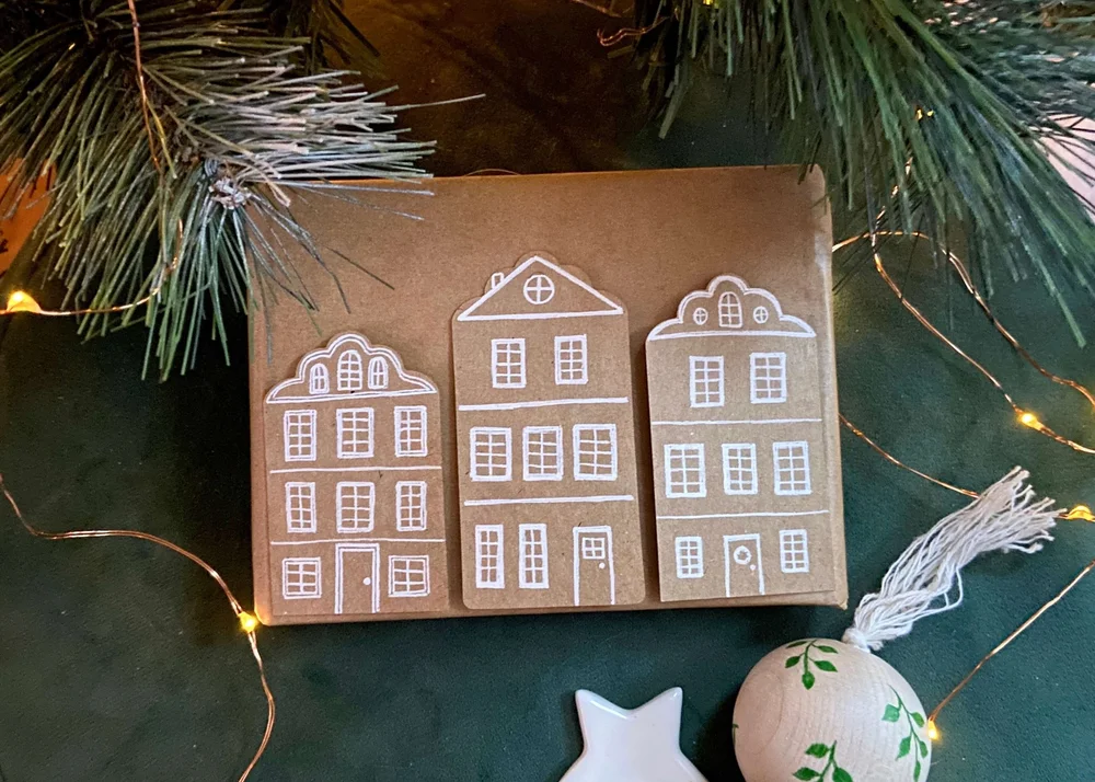 Nordic House Wrapping Paper — ISOSCELLA