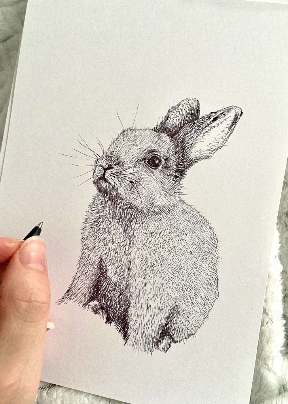 Floral Rabbit Nursery Print — ISOSCELLA