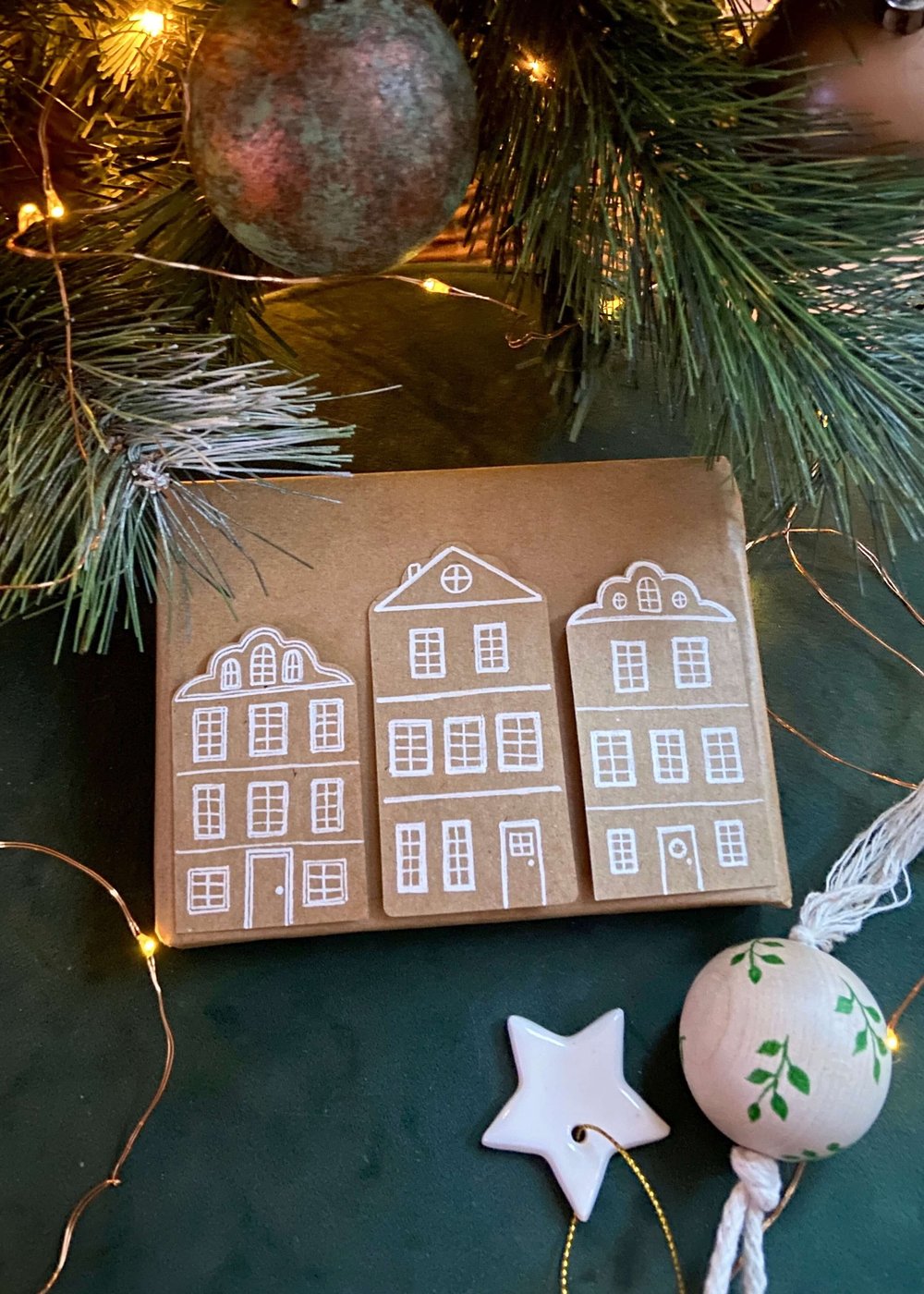 Nordic House Wrapping Paper — ISOSCELLA