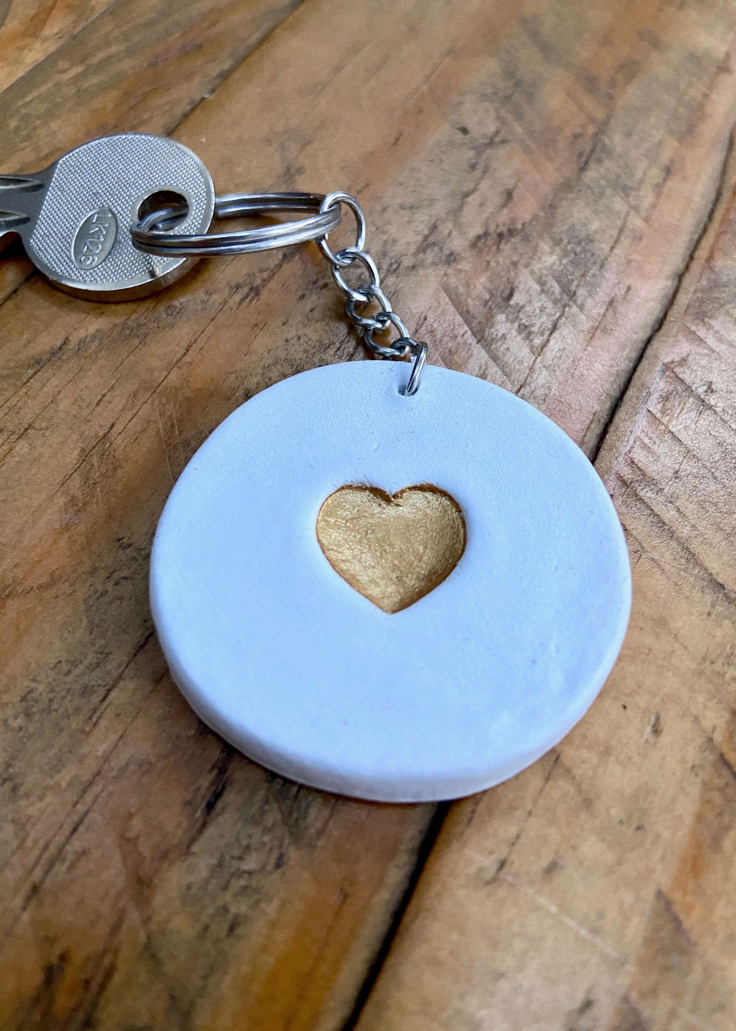 DIY Heart Key Ring — ISOSCELLA