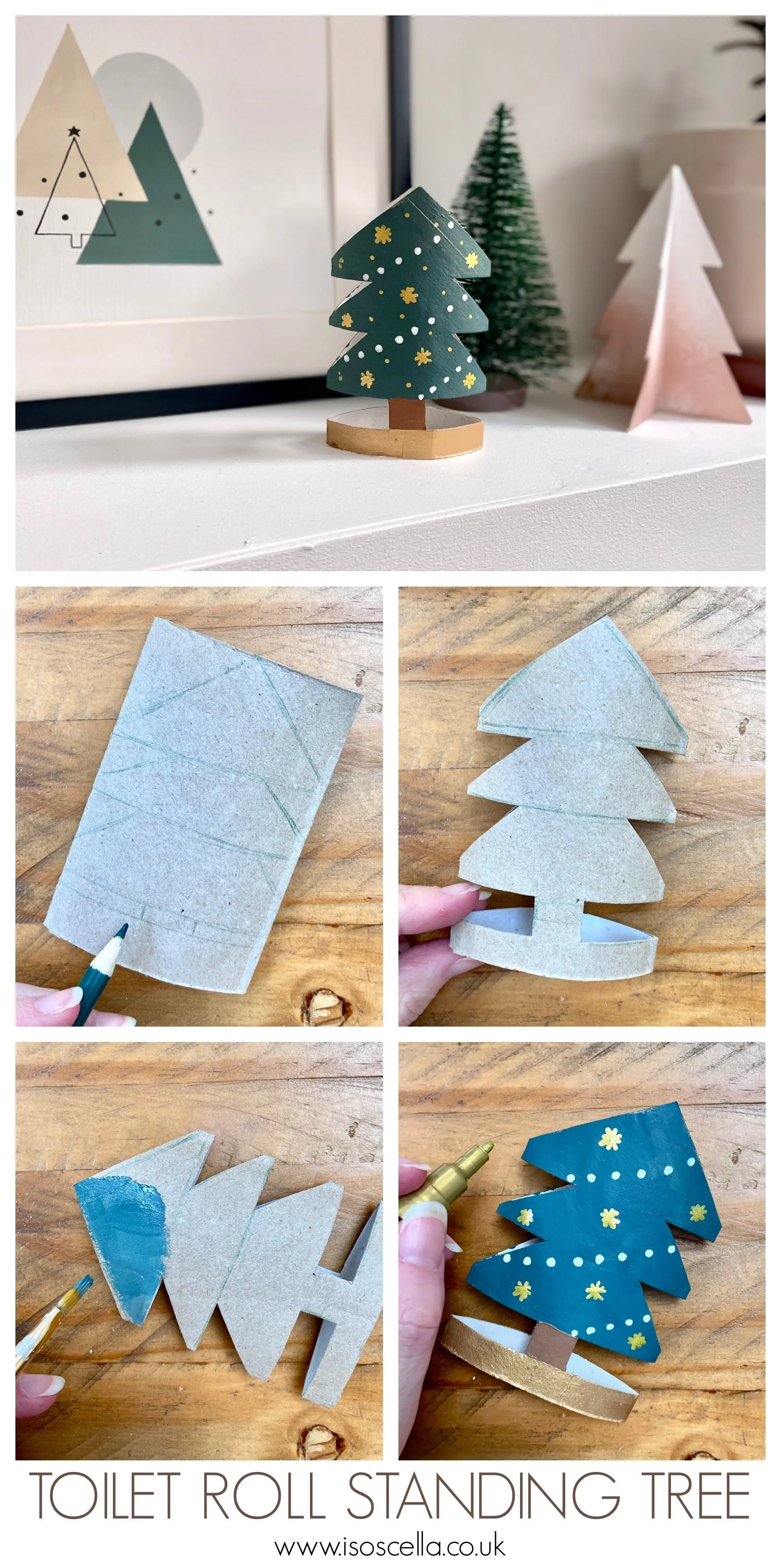 How to Make Christmas Decor with Toilet Rolls — ISOSCELLA