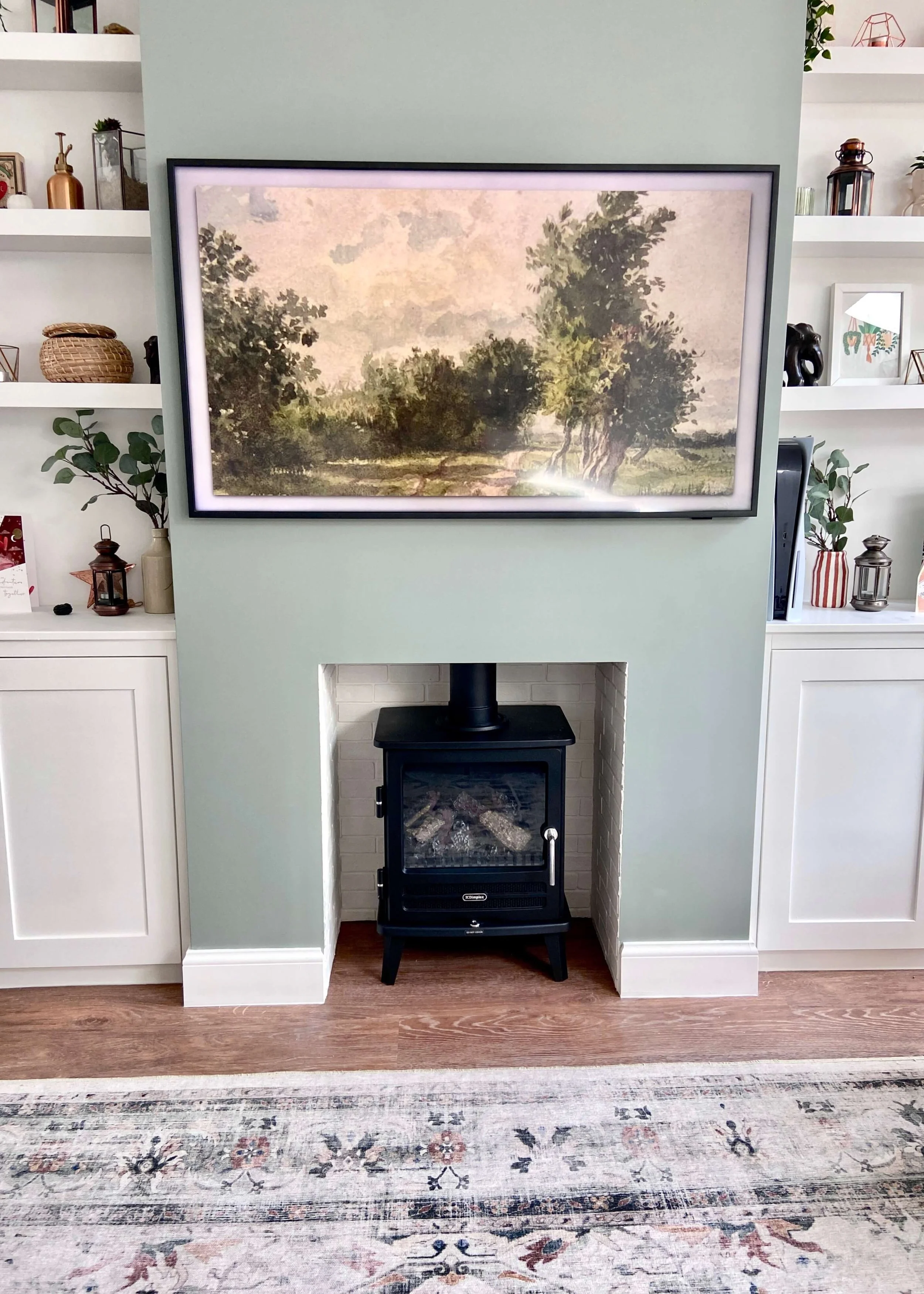 Faux Brick Effect Fireplace — ISOSCELLA