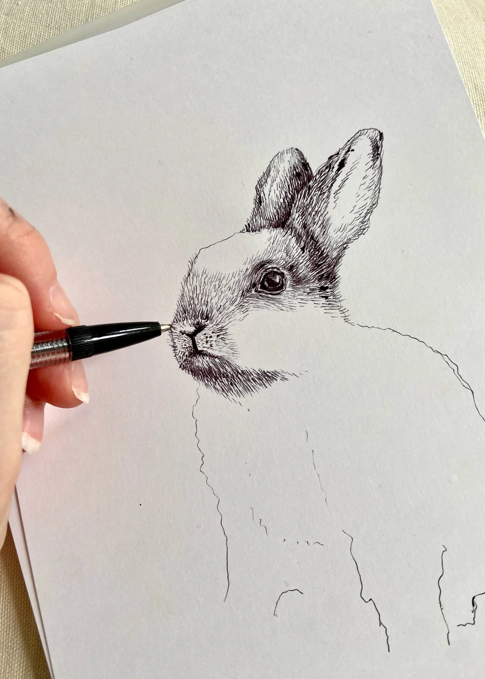 Floral Rabbit Nursery Print — ISOSCELLA