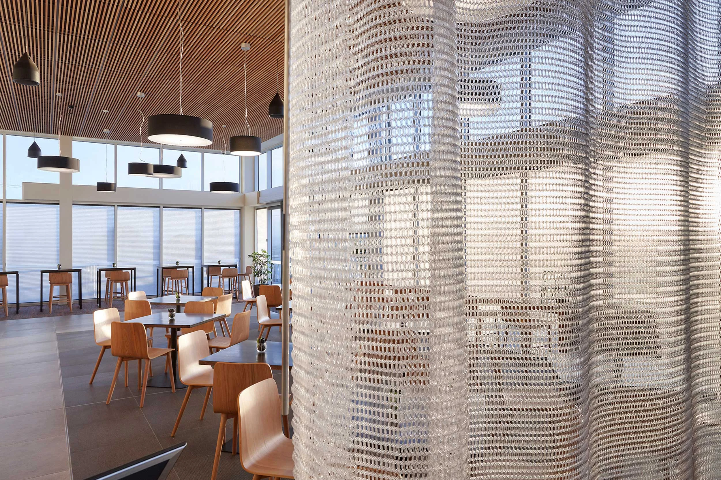 Folding screens for Grain of Silos Restaurant and Cafe — Kaynemaile ...