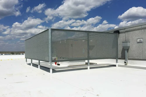 Utility Enclosure Screening — Kaynemaile Architectural Mesh