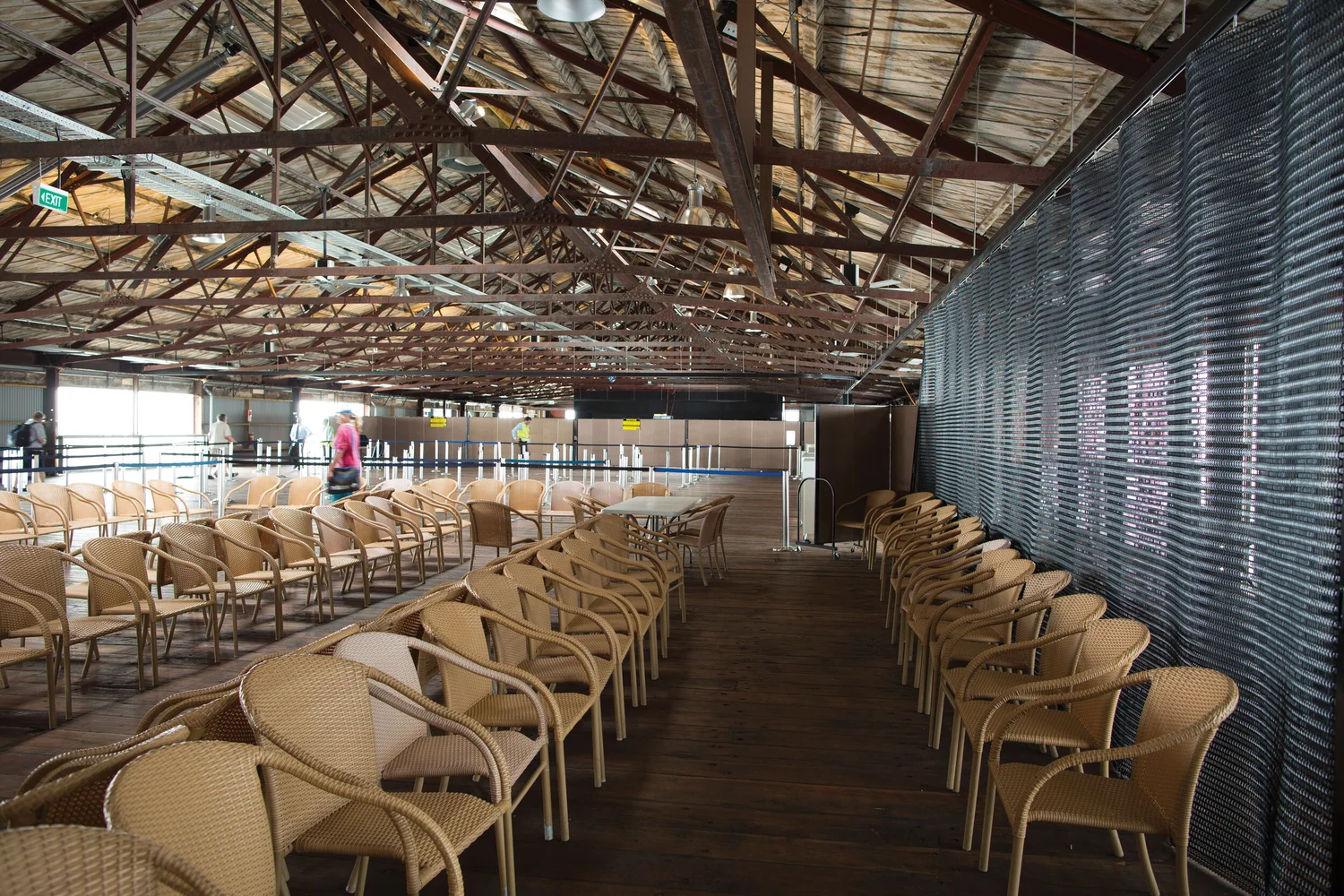 Spatial division with style for cruise ship terminal — Kaynemaile ...