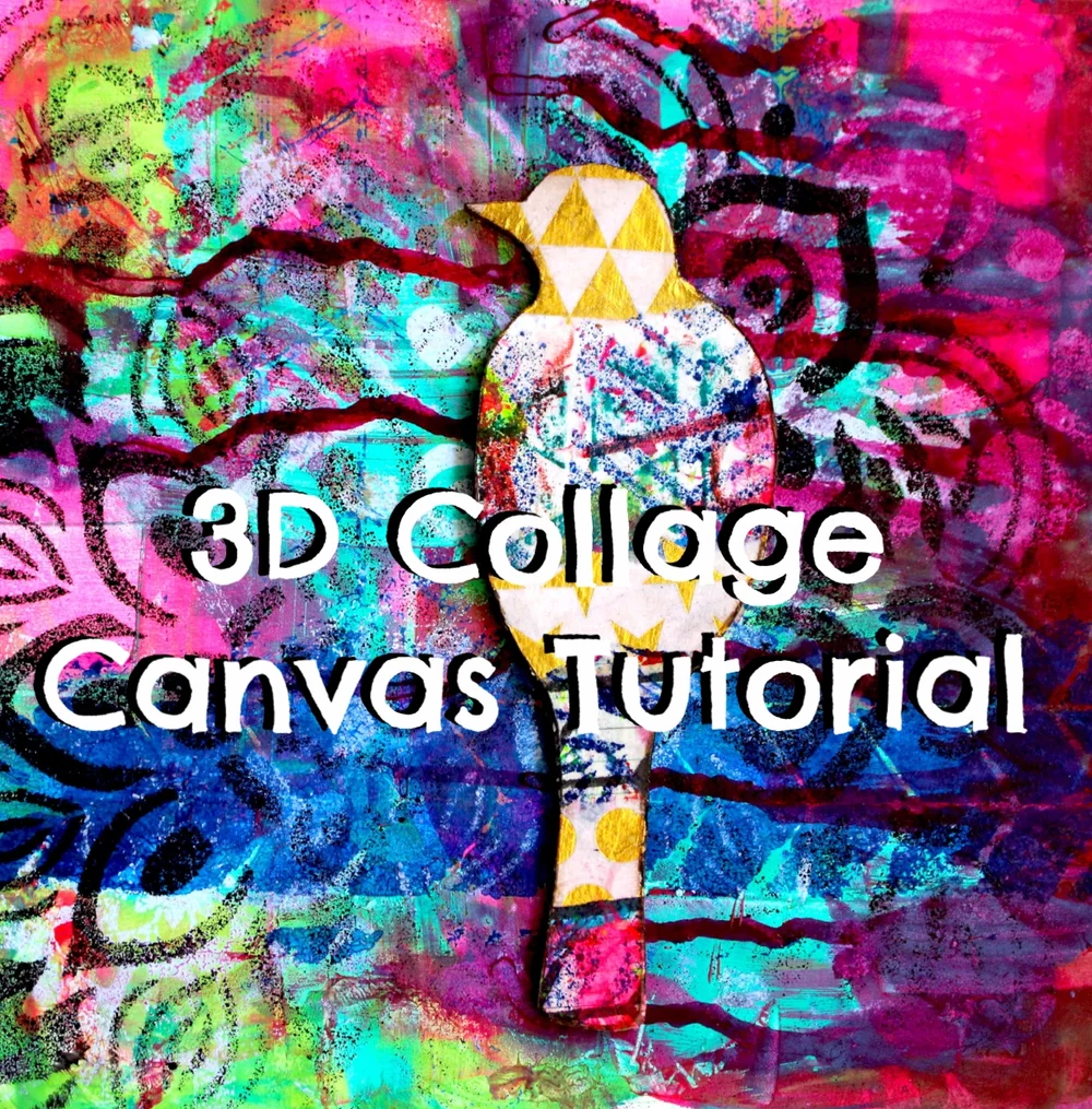 3D Collage Canvas With Deco Art Media — kinueko