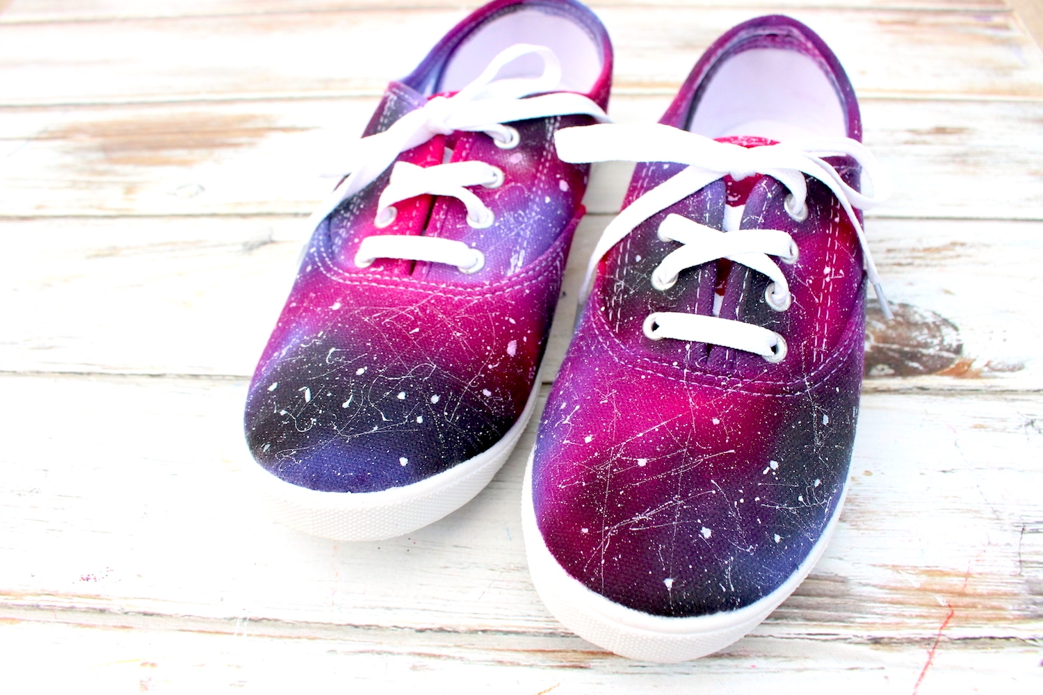 How to Paint Galaxy Shoes — kinueko