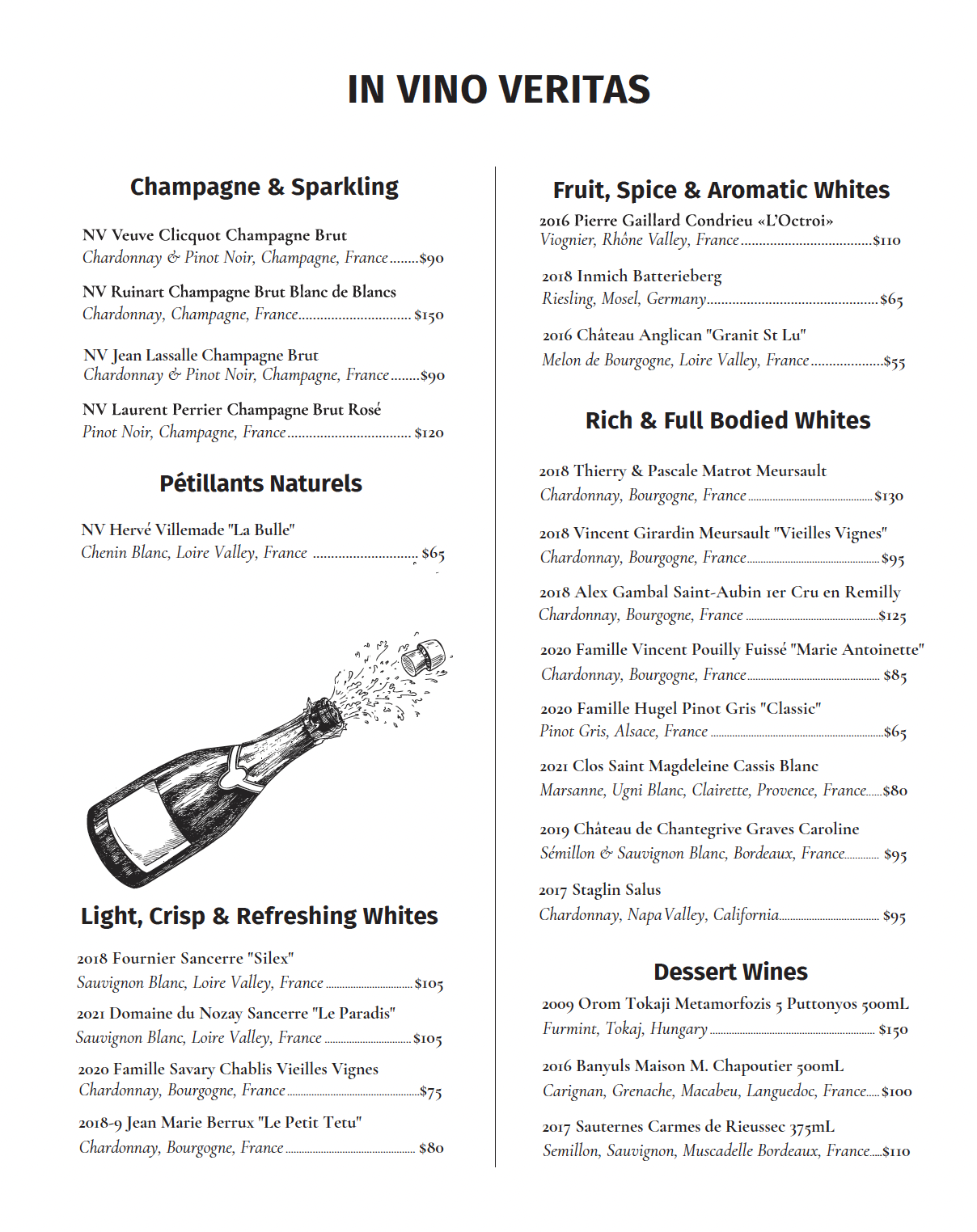 Menus — Frenchie Wine Bistro