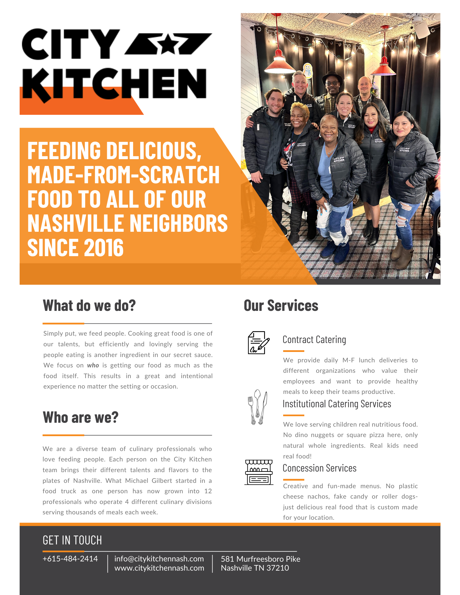 Our Services — City Kitchen Catering