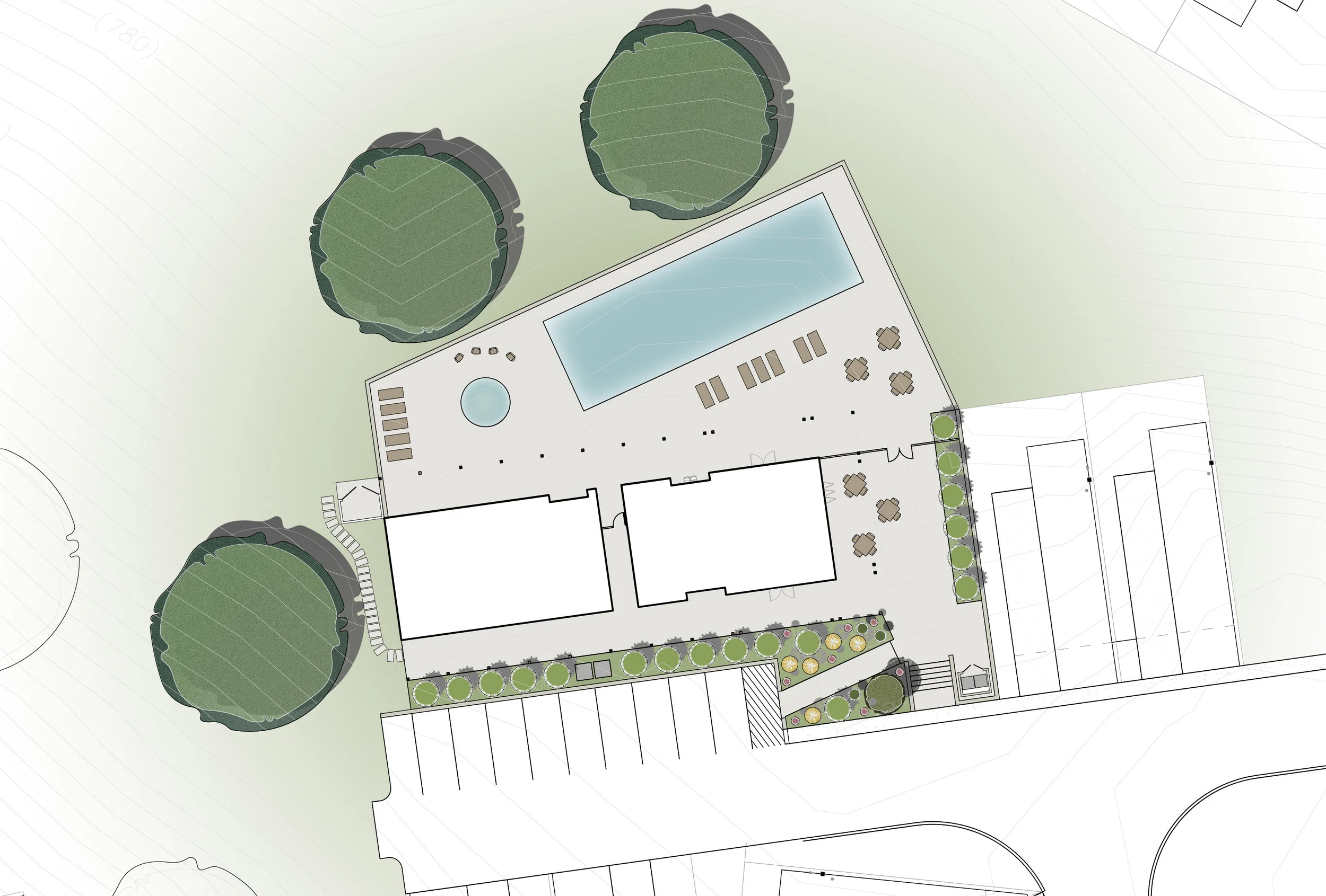 Cava Robles RV Resort Landscape — Ten Over Studio