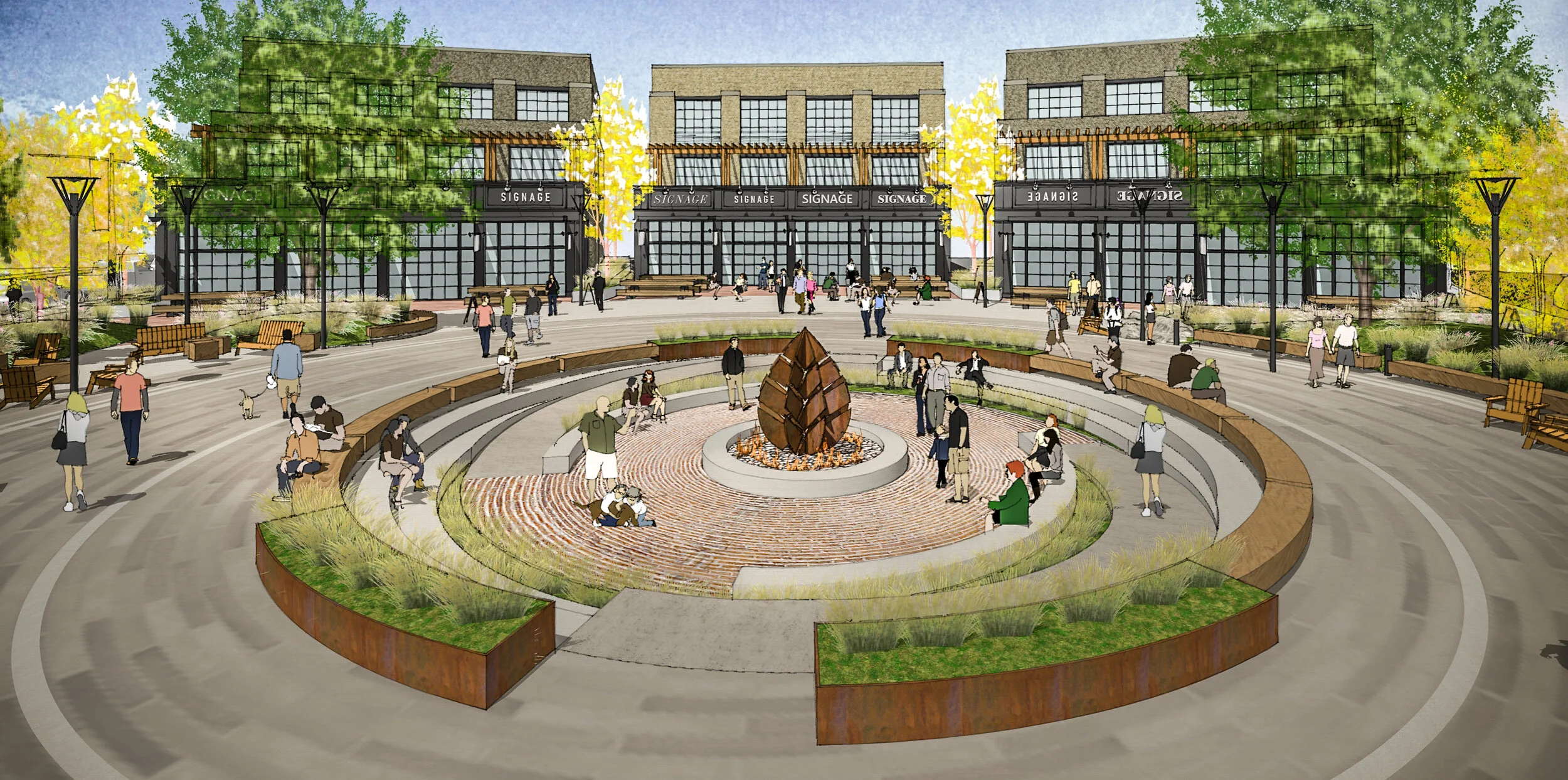 Plaza Landscape Architecture