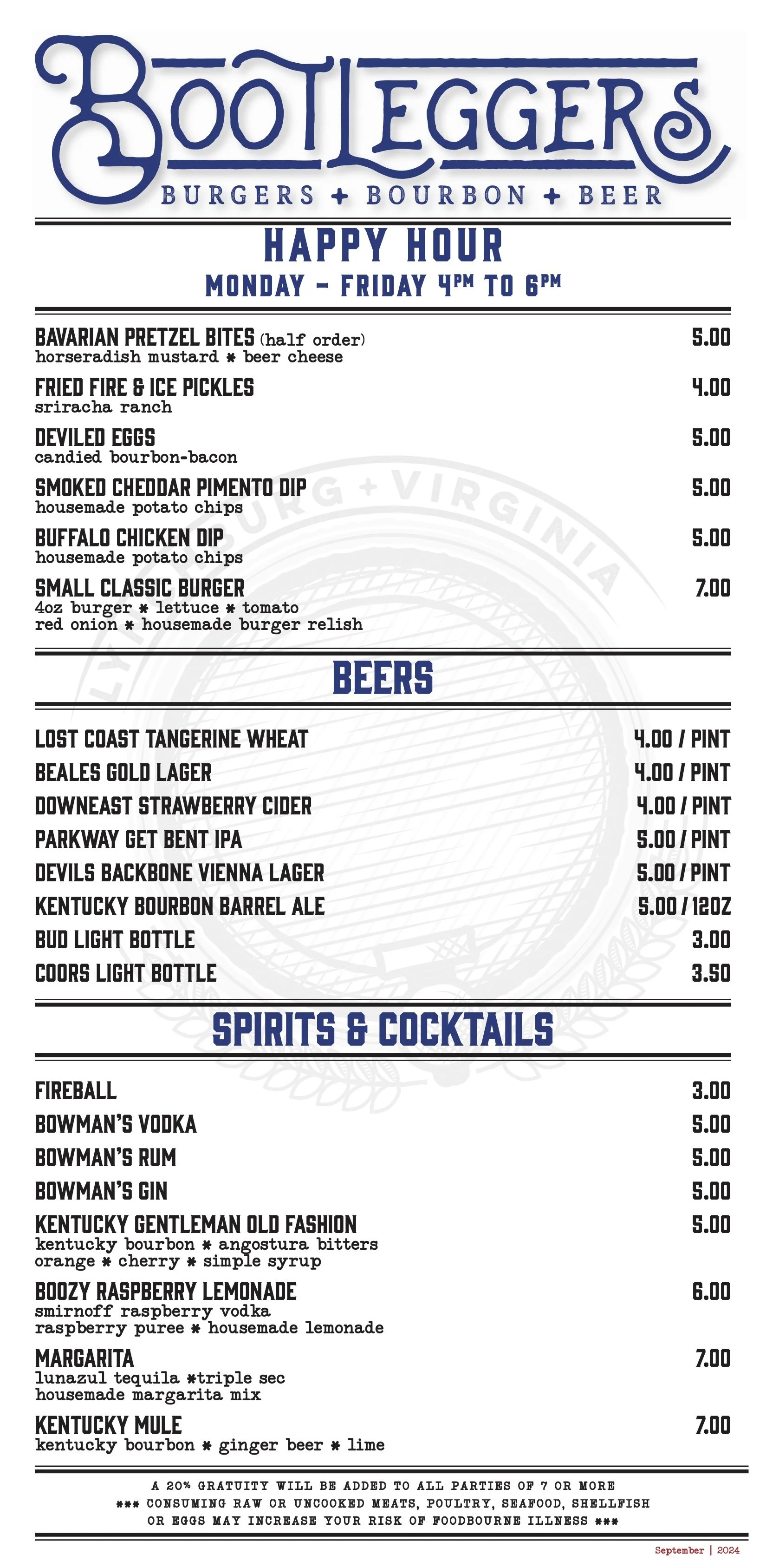 Happy Hour — Bootleggers